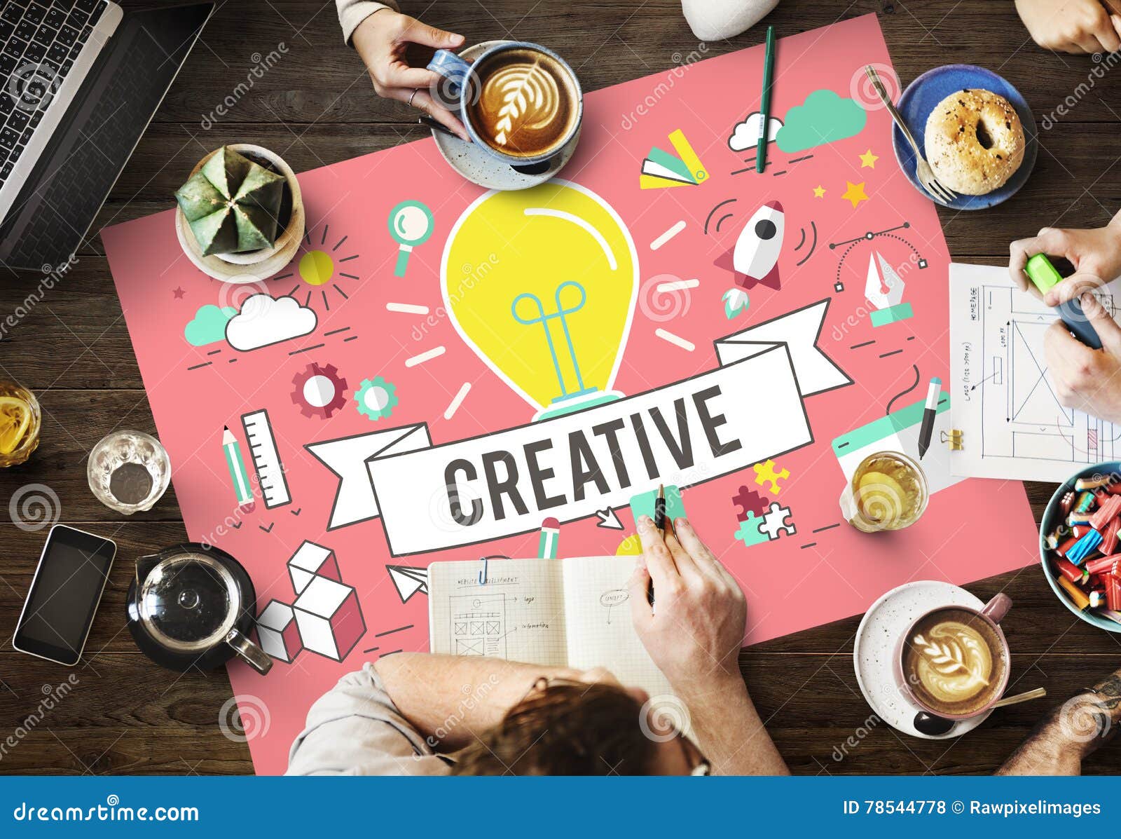 Creative Ideas Style Inspiration Design Concept Stock Photo - Image of ...