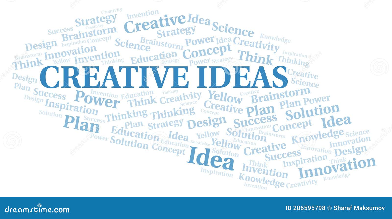 Creative Ideas Typography Word Cloud Create with the Text only. Stock ...