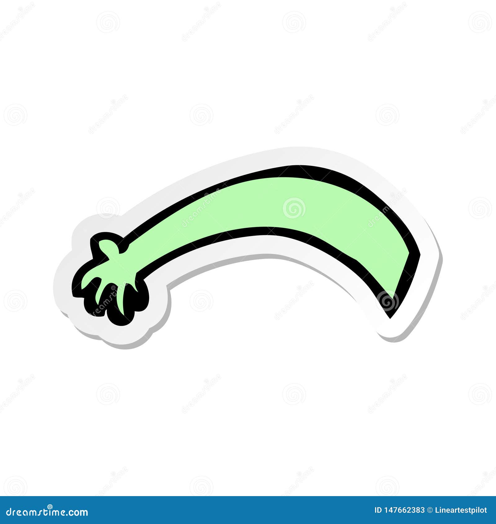 Sticker of a Cartoon Alien Arm Stock Vector - Illustration of character ...