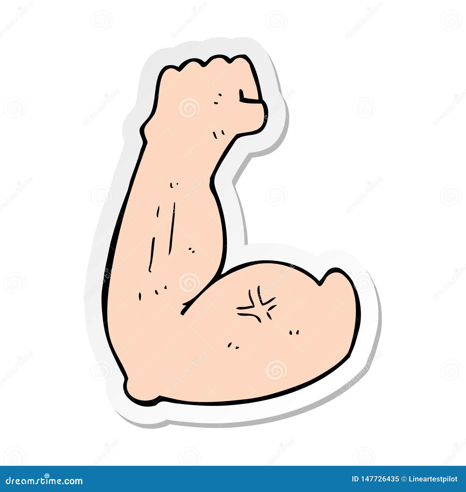Flexed Arm Cartoon