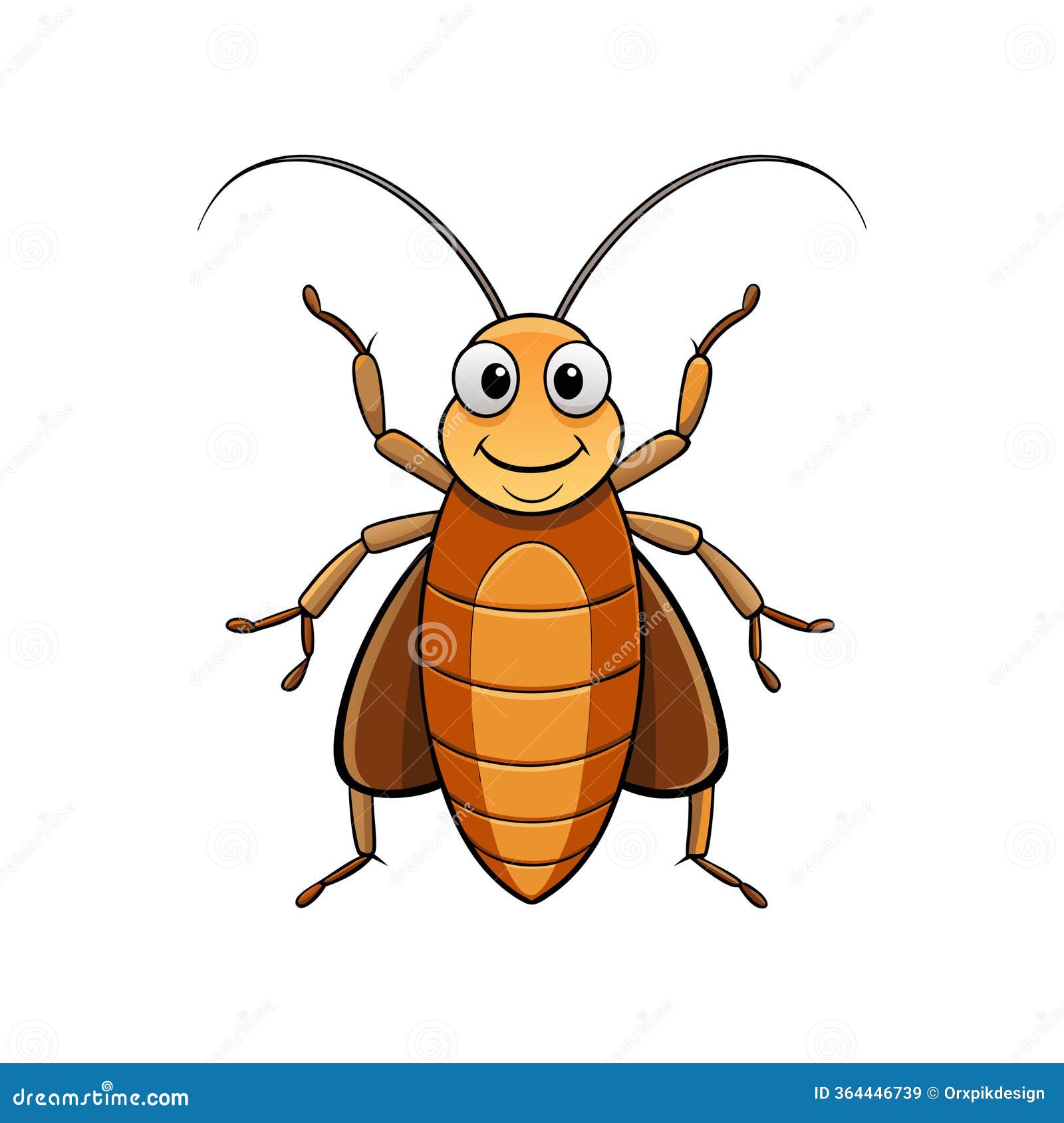 Cockroach Coloring Page For Kids Vector Illustration | CartoonDealer ...