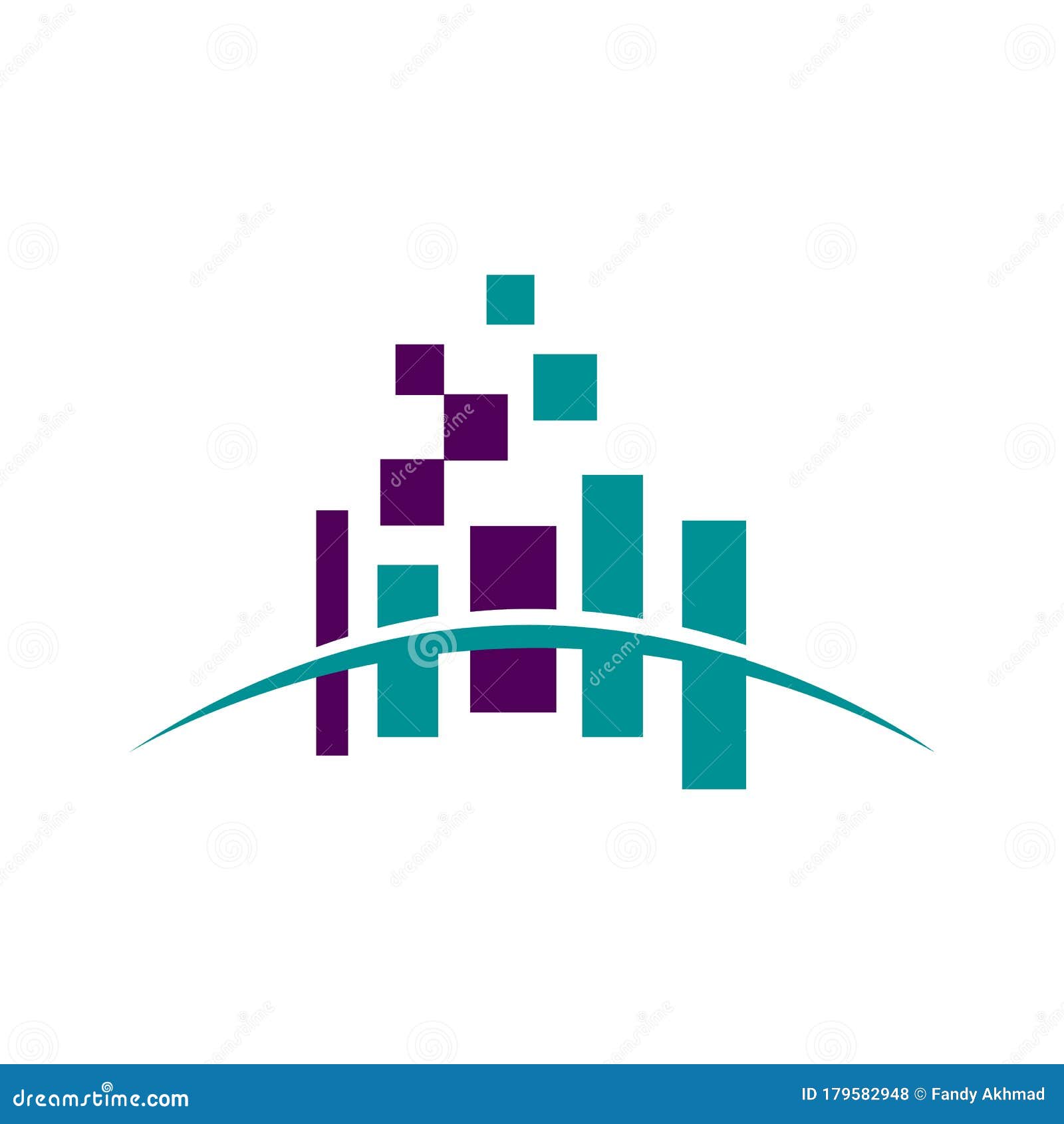 Creative Illustration Concept Digital Technology Logo Design Vector ...