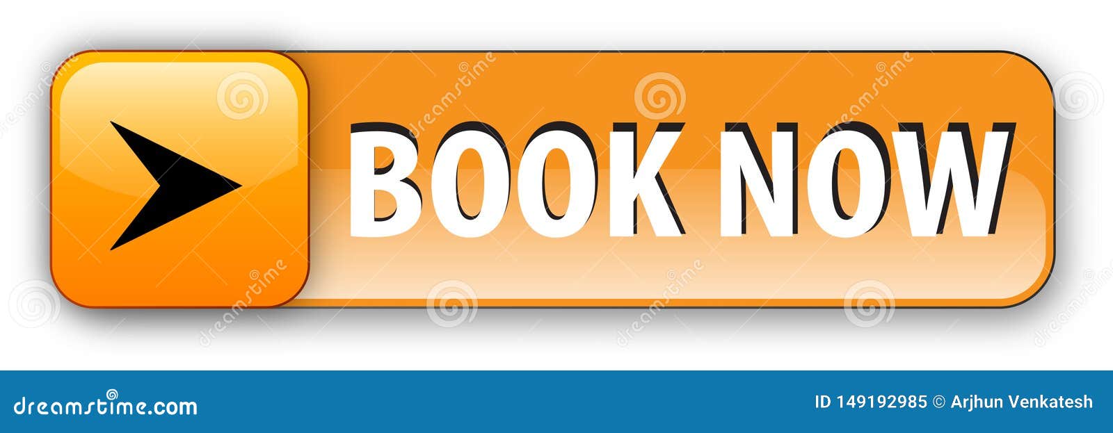 Book Now Web Button Classic Blue Button White Background Stock ...