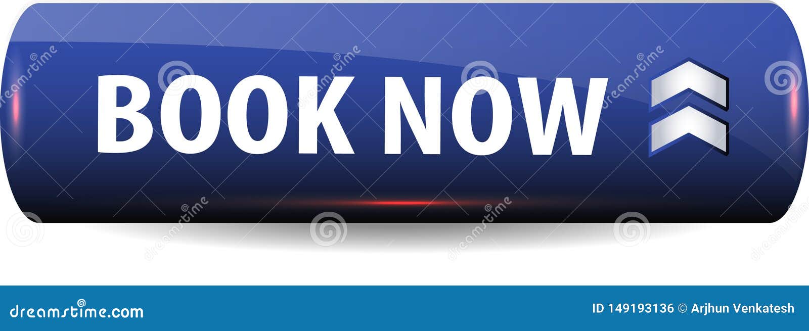Book Now Web Button Classic Blue Button White Background Stock ...