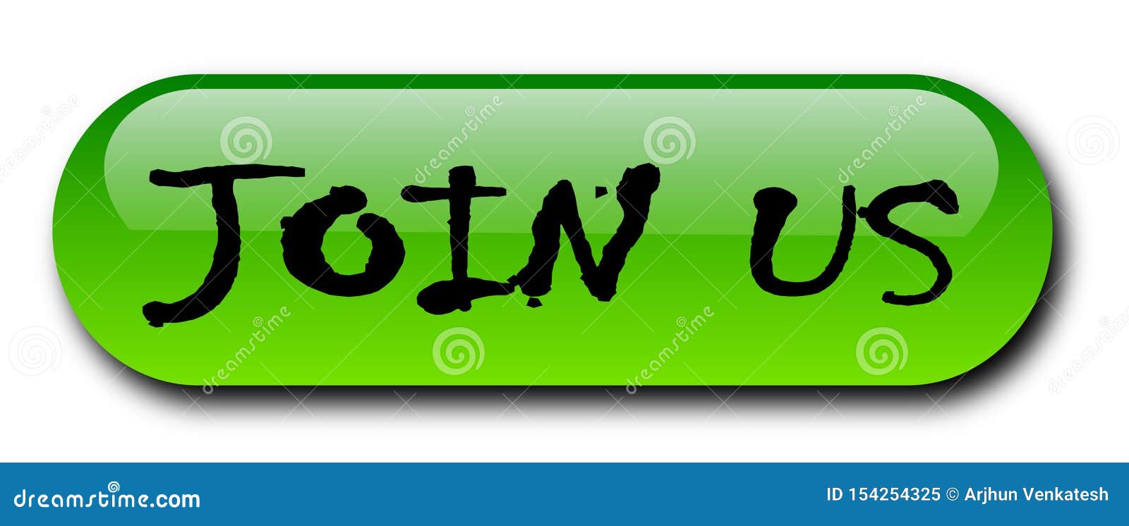 Join Us Web Button Classic Blue Button White Background Stock ...