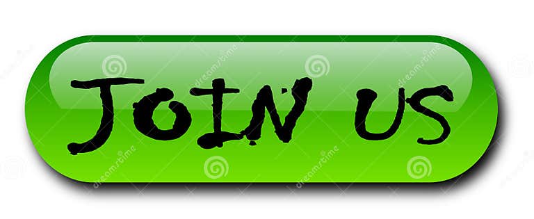 Join Us Web Button Classic Blue Button White Background Stock ...
