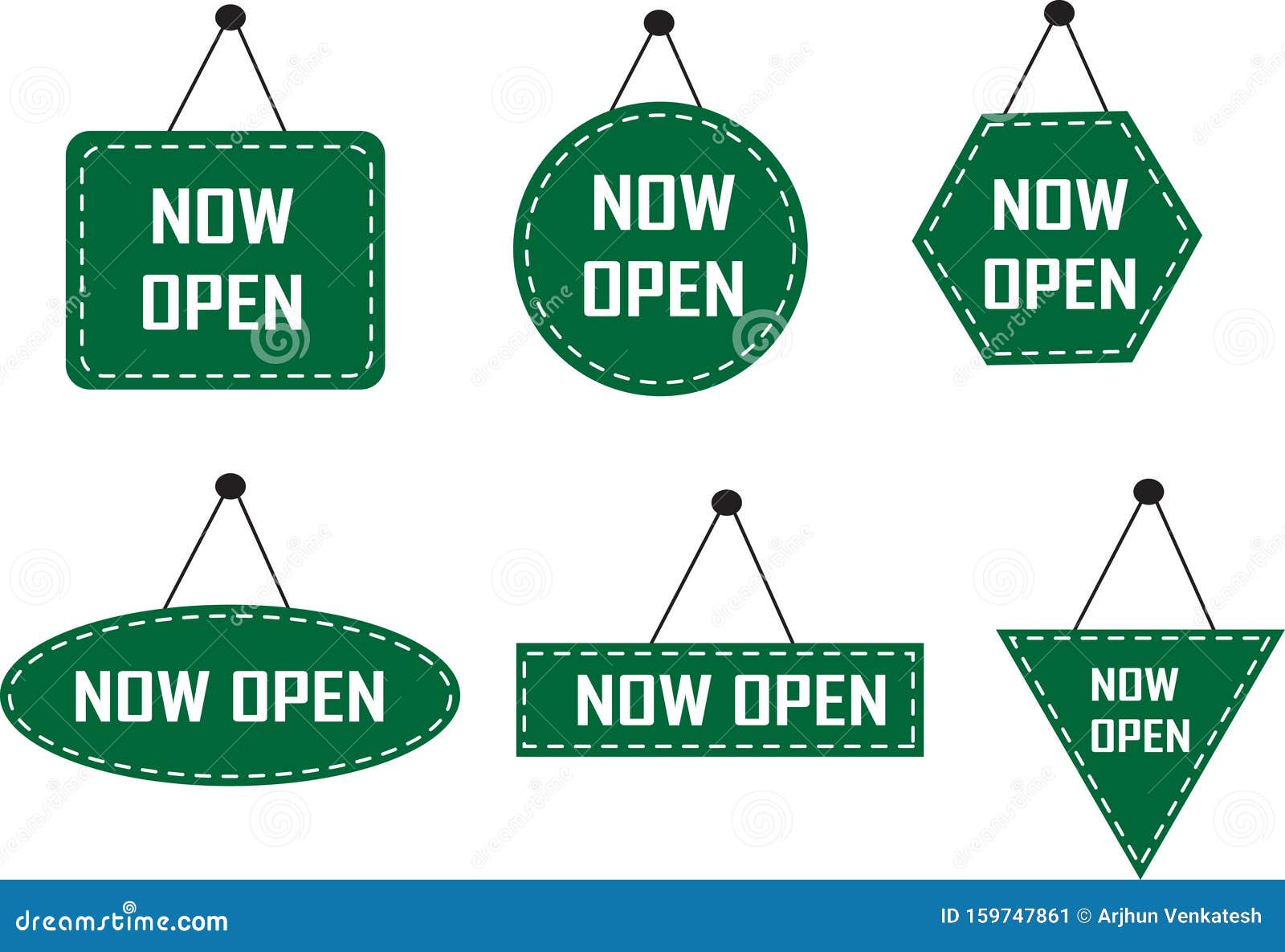 Illustration of Solution New Open Banner Icon with Star Colourful ...