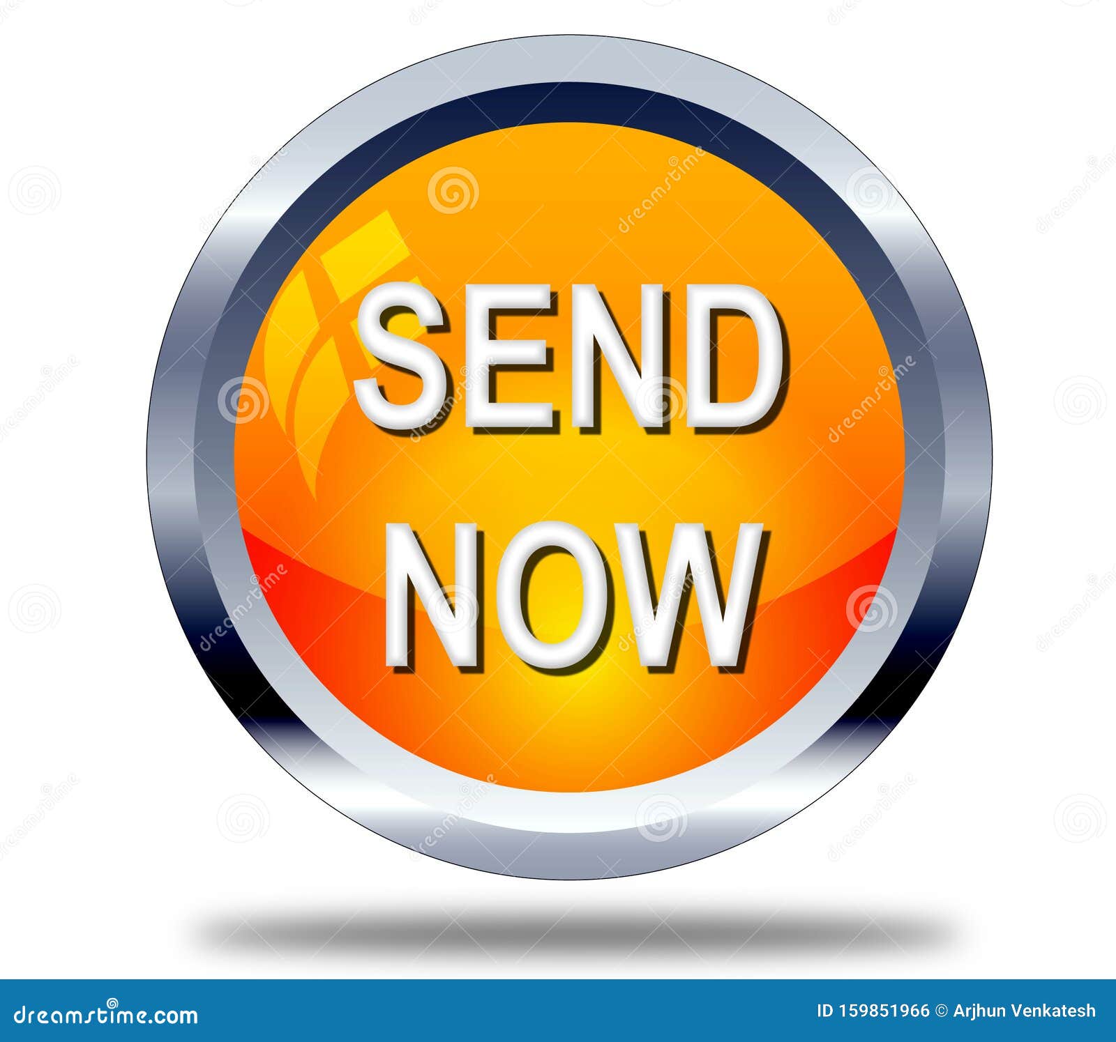 Illustration of Solution Send Now Icon with Colourful Design Stock ...