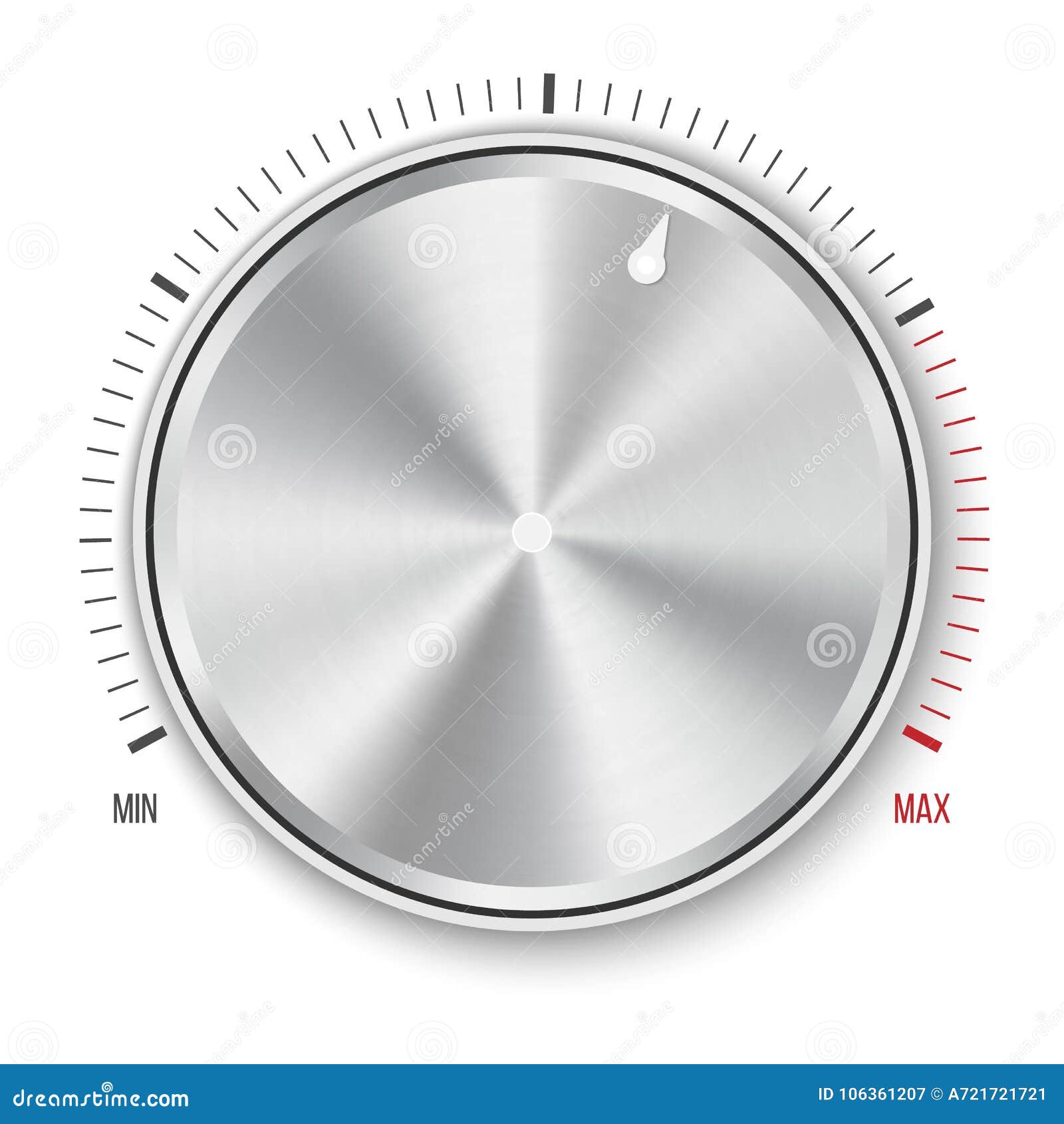 Creative Illustration of Dial Knob Level Technology Settings, Music ...