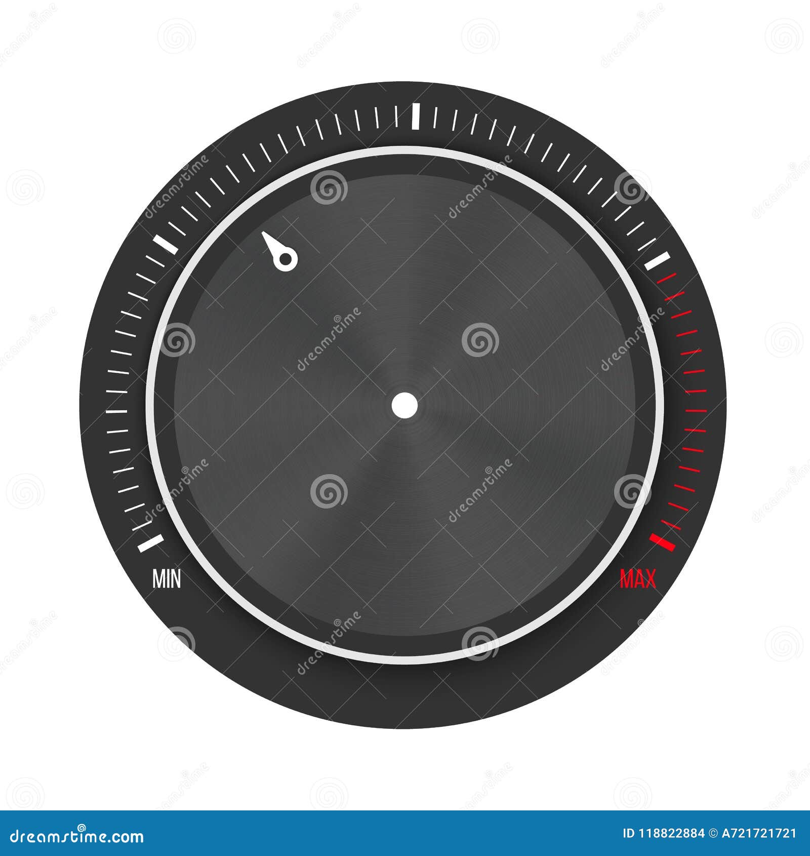 Creative Illustration of Dial Knob Level Technology Settings, Music ...