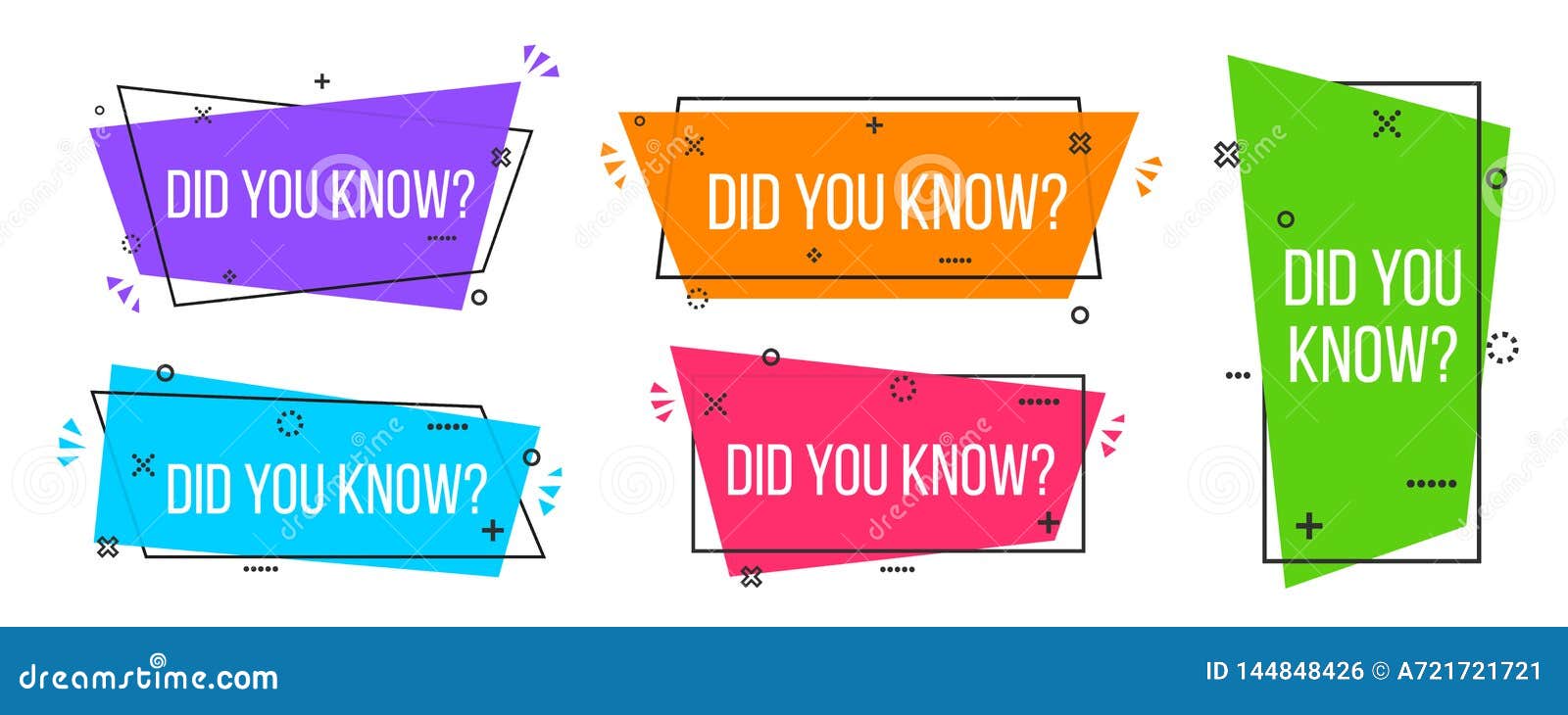 Creative Illustration of Did You Know Question Mark Label Badge ...