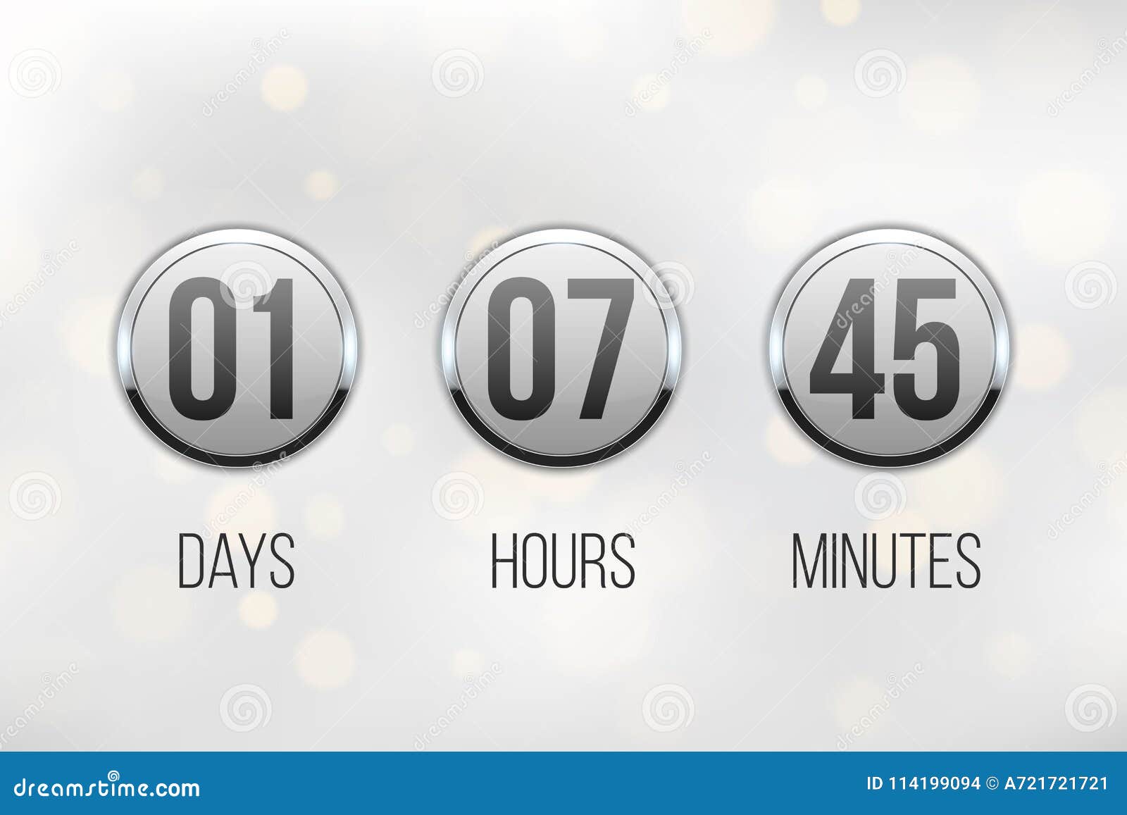 Creative Illustration of Digital Clock Timer on Background. Countdown ...