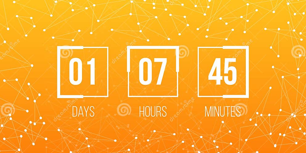 Creative Illustration of Digital Clock Timer Isolated on Background ...