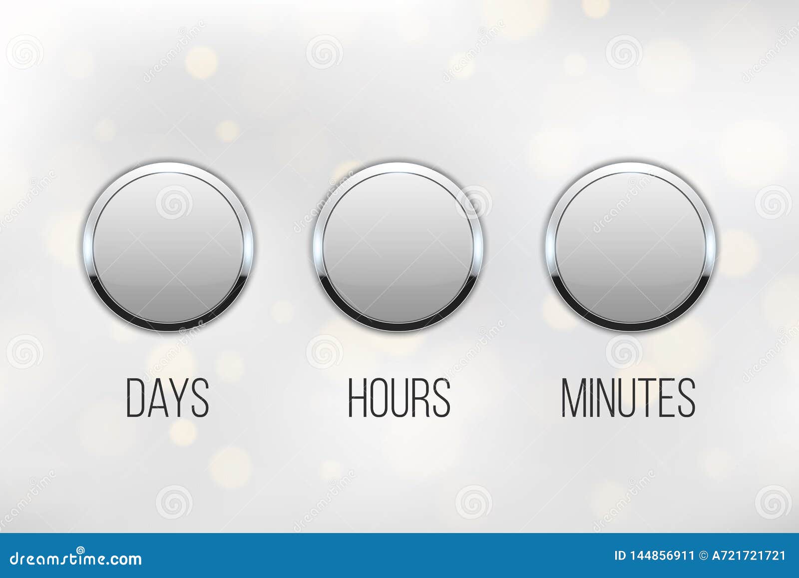 Creative Illustration of Digital Clock Timer Isolated on Background ...