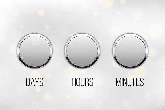 Creative Illustration of Digital Clock Timer Isolated on Background ...