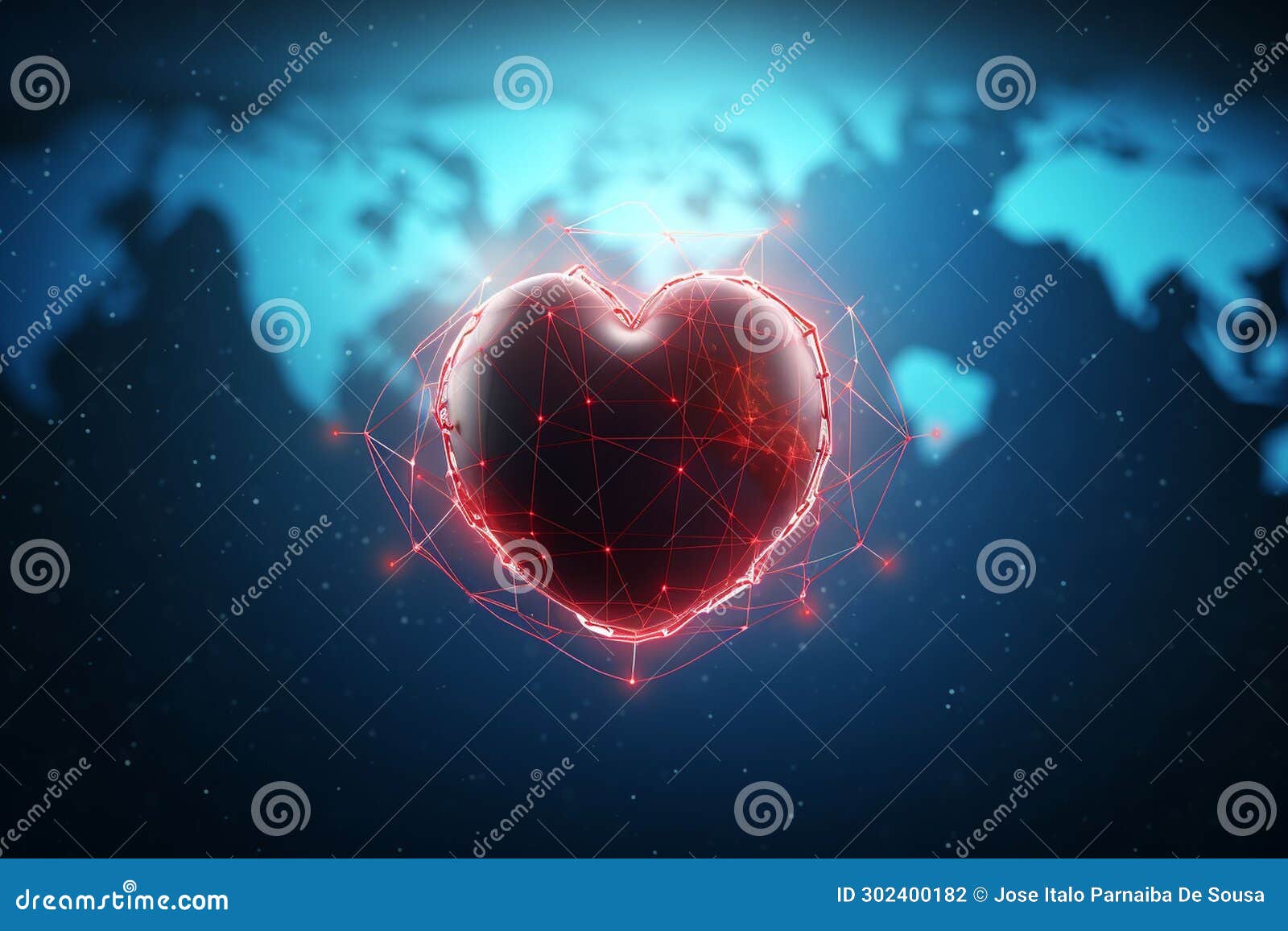 Creative Illustration of a Heartbeat Line Stock Illustration ...
