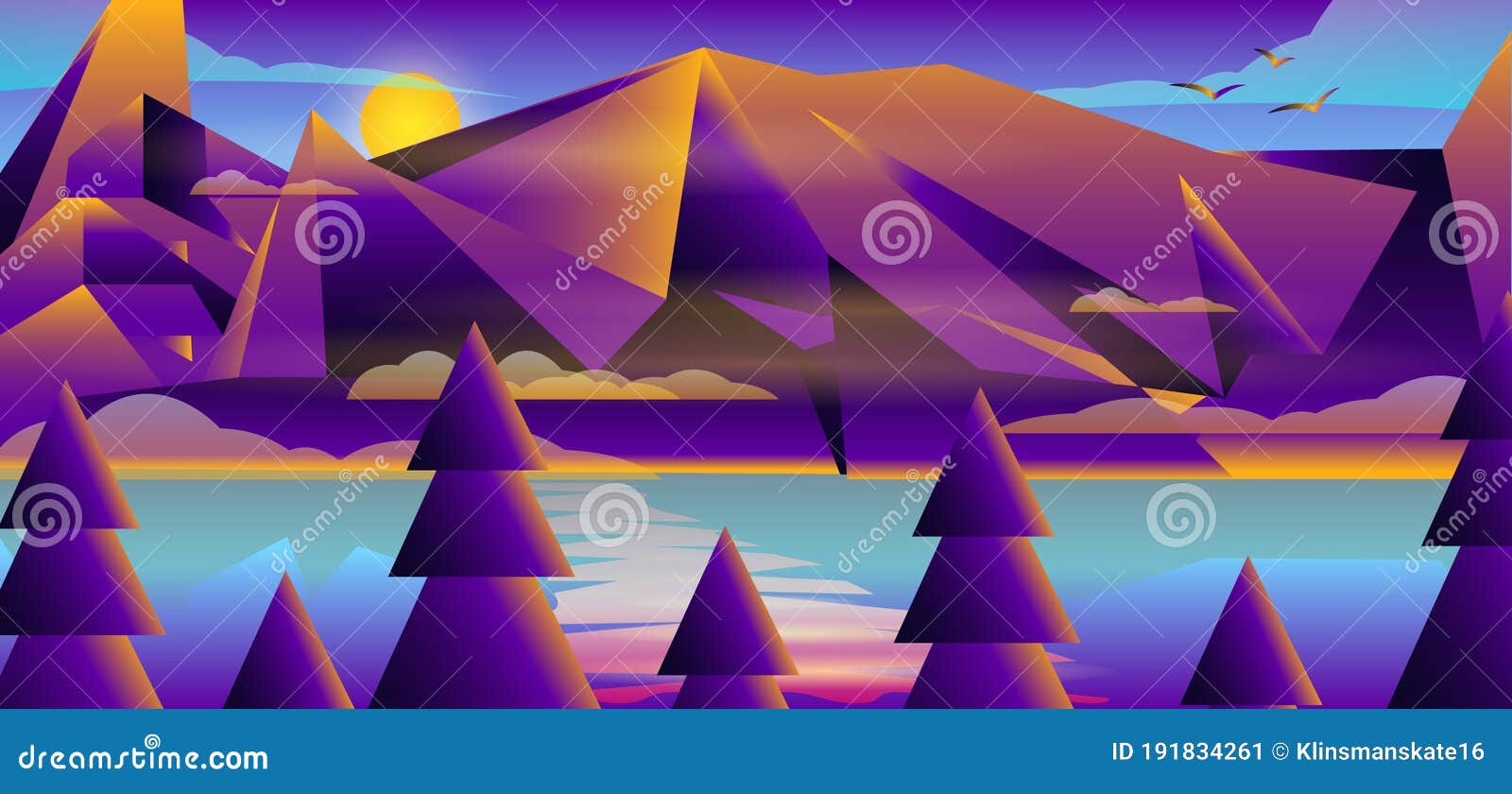 Illustration, Man, Fog And Lake, Bitmap Illustration Royalty-Free ...