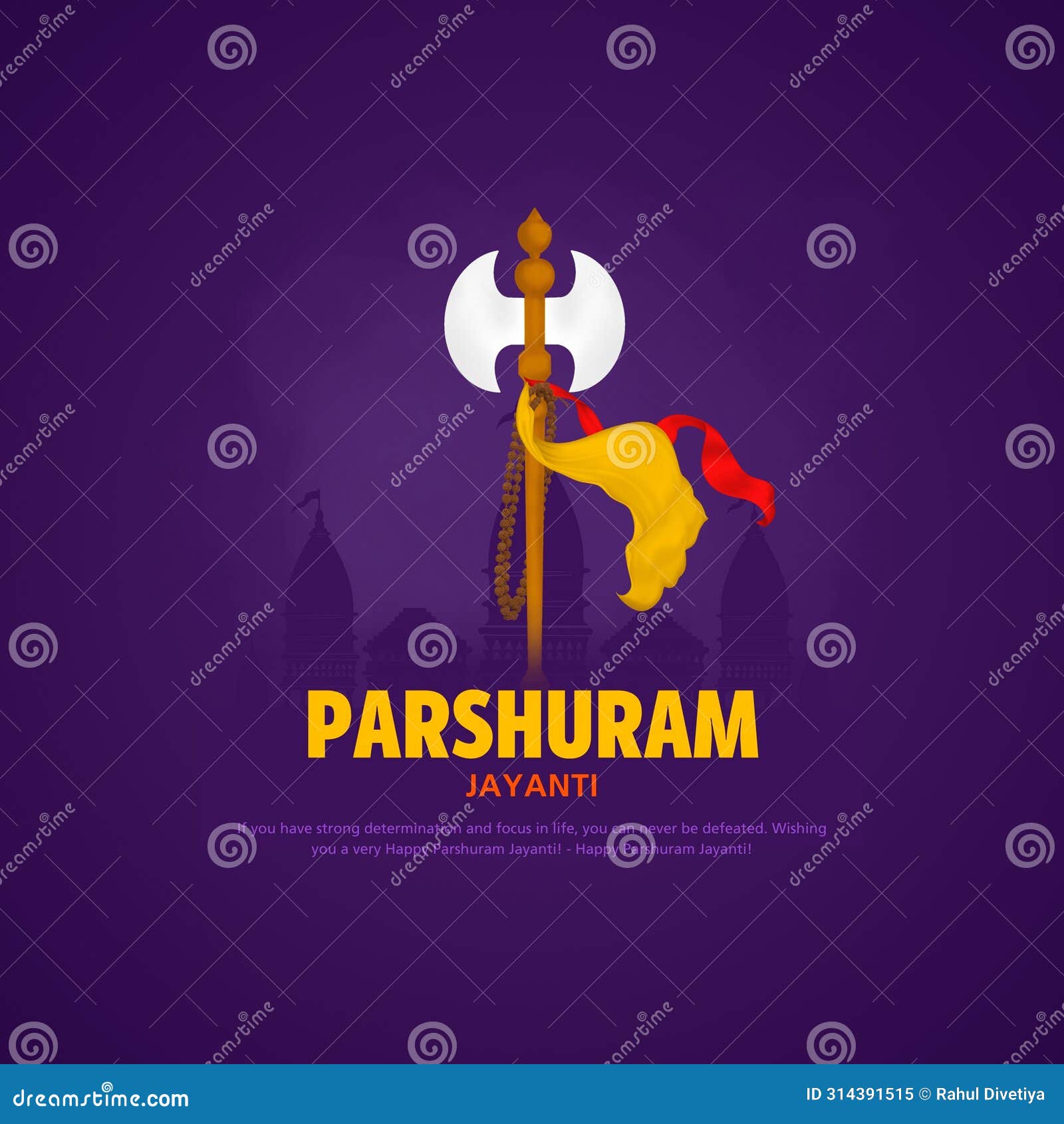Creative Vector Illustration of Lord Parshuram Stock Vector ...