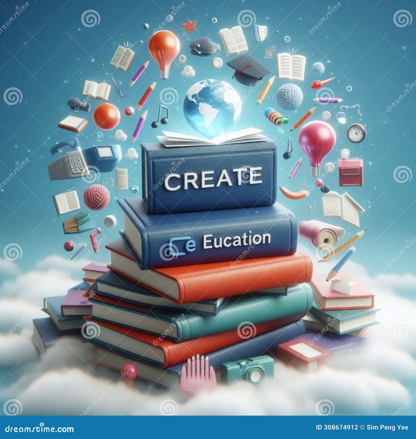 This Creative Illustration Portrays the Theme of **education and ...