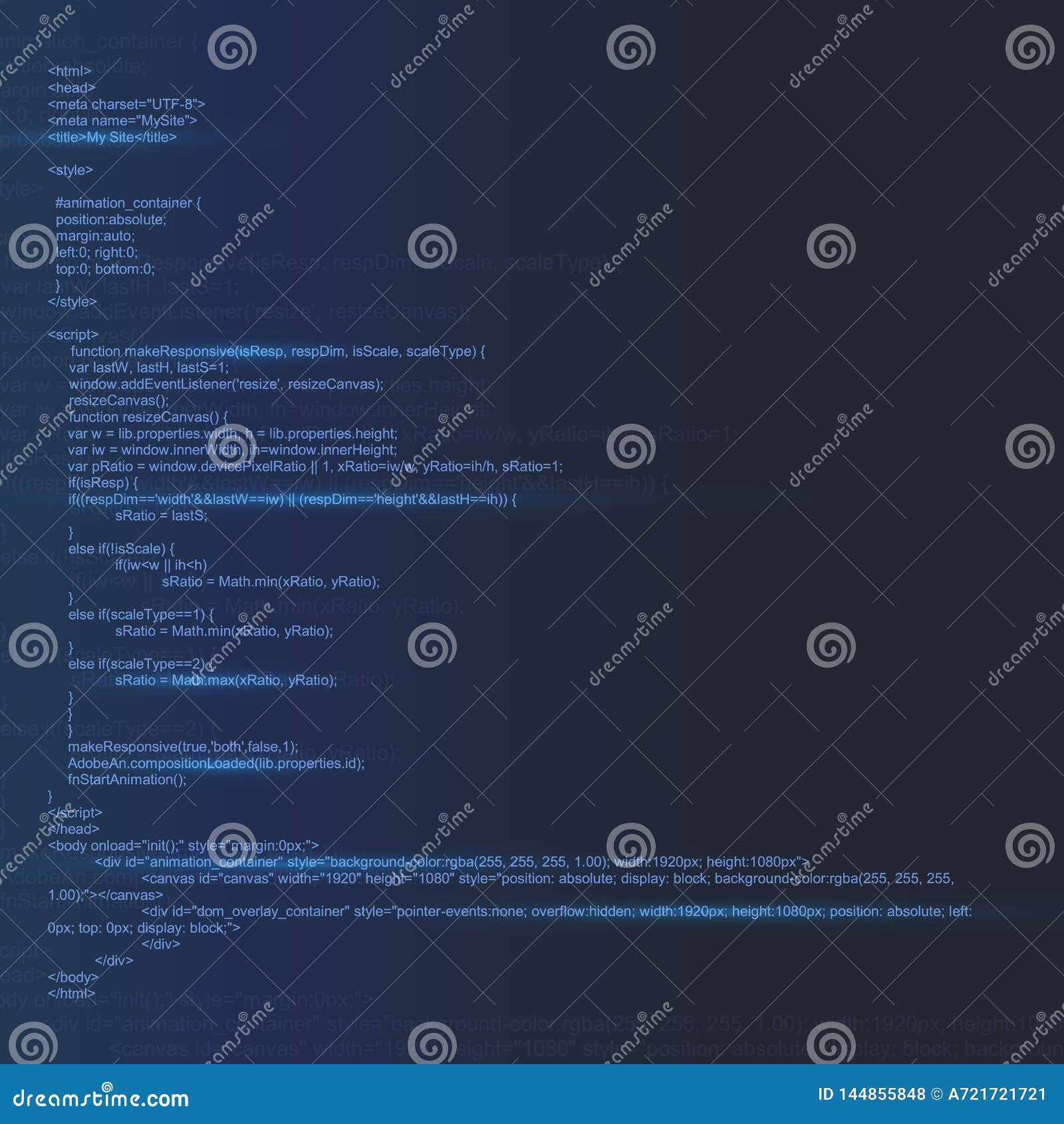 Creative Illustration Of Programming HTML Code On Computer Screen ...