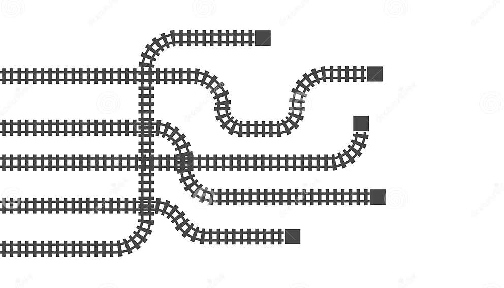 Creative Illustration Of Railway Station Map Metro Road Infographic