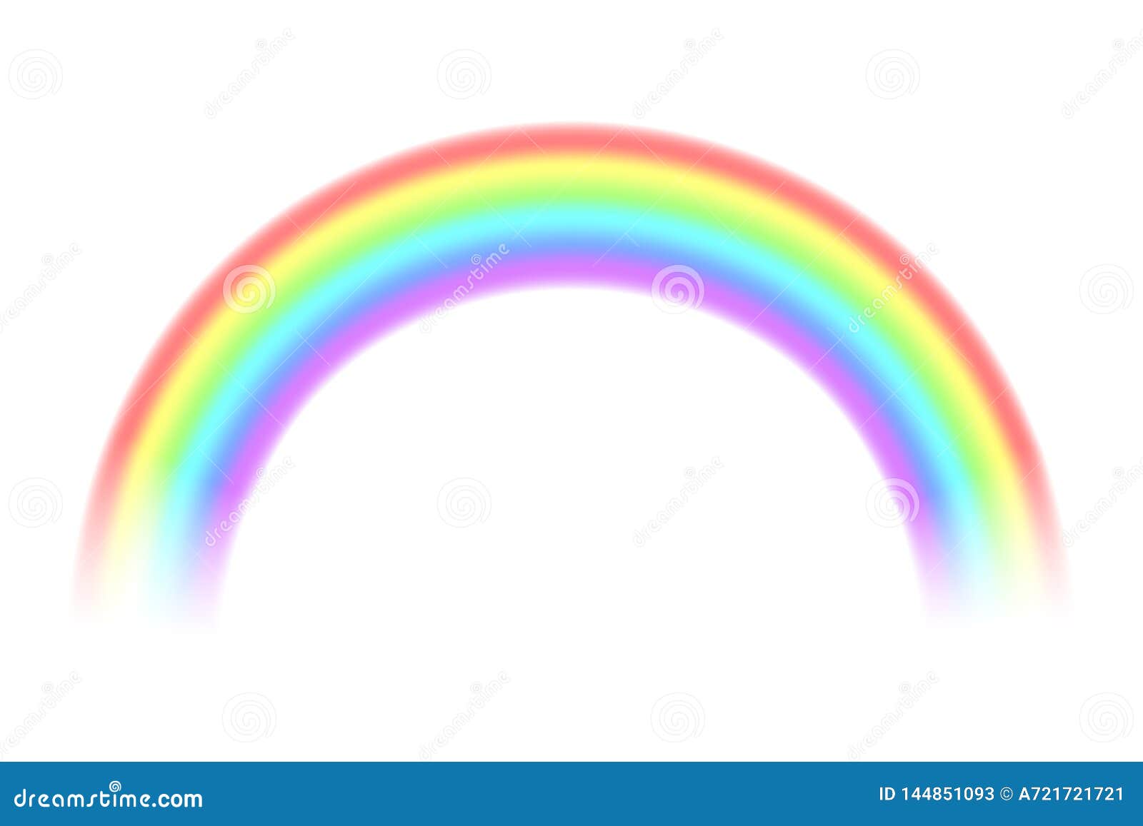 Creative Illustration of Rainbows in Different Shape Isolated on ...