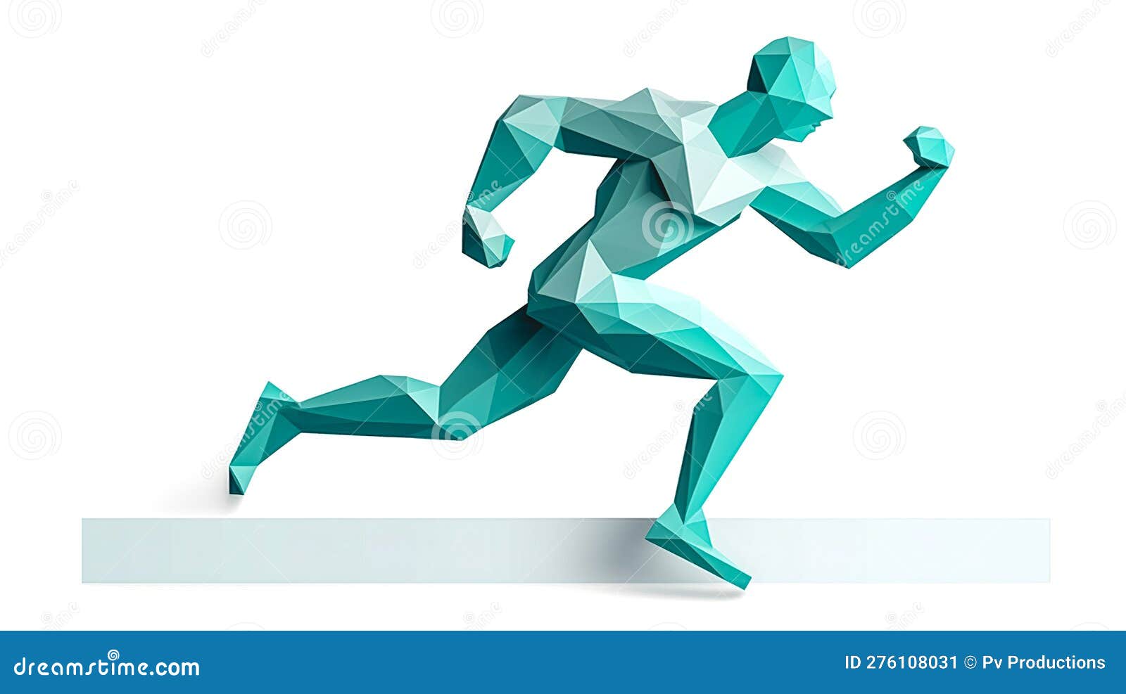 Running Cubic Character. 3d Style Red Cubic Character Illustration ...