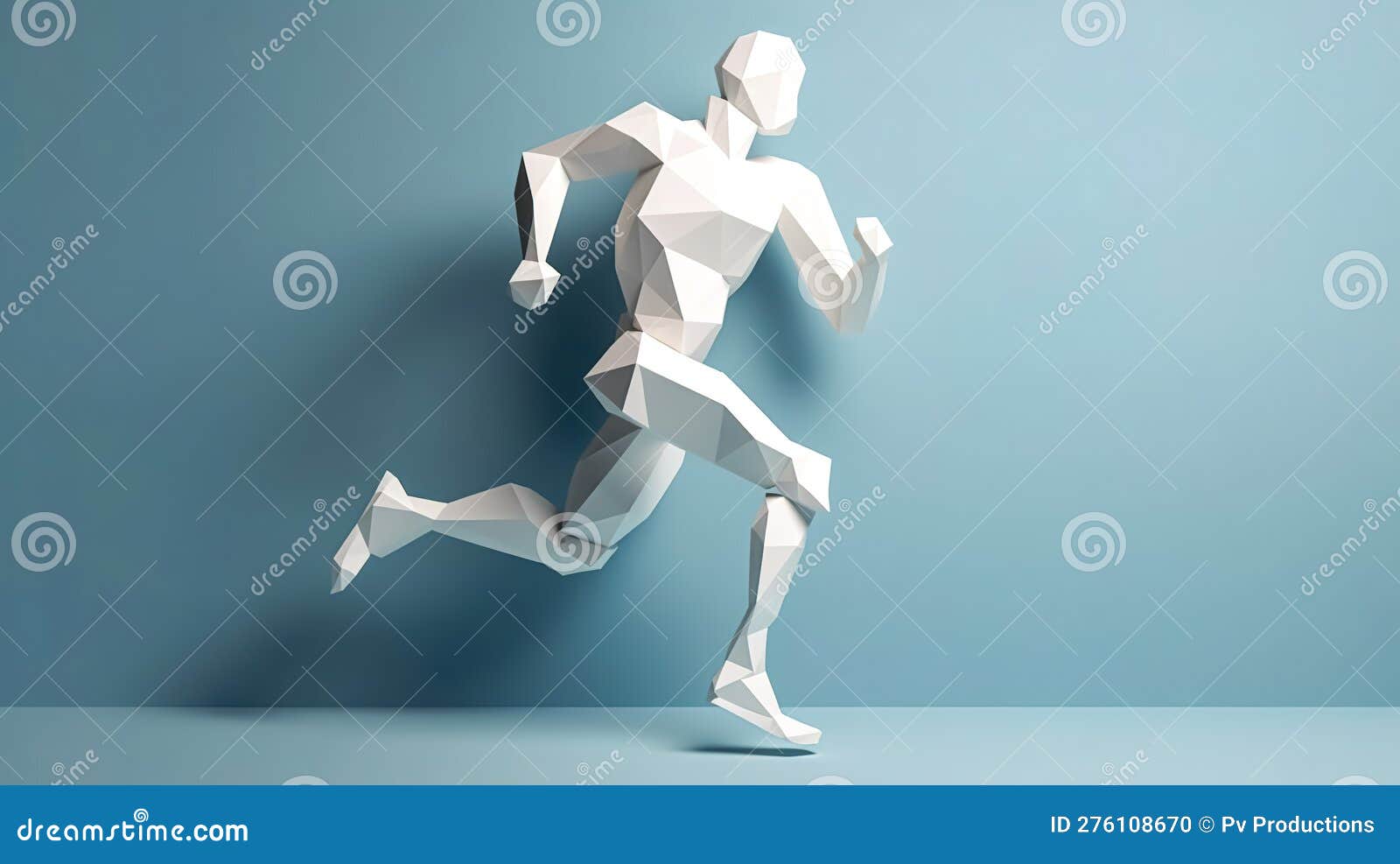 Running Cubic Character. 3d Style Red Cubic Character Illustration ...