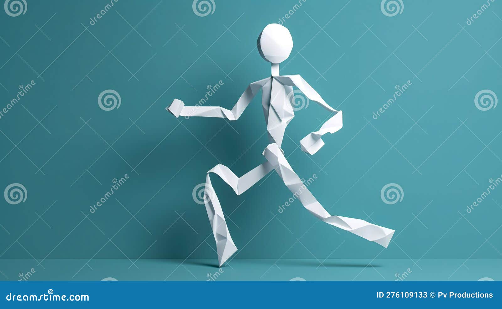 Running Cubic Character. 3d Style Red Cubic Character Illustration ...
