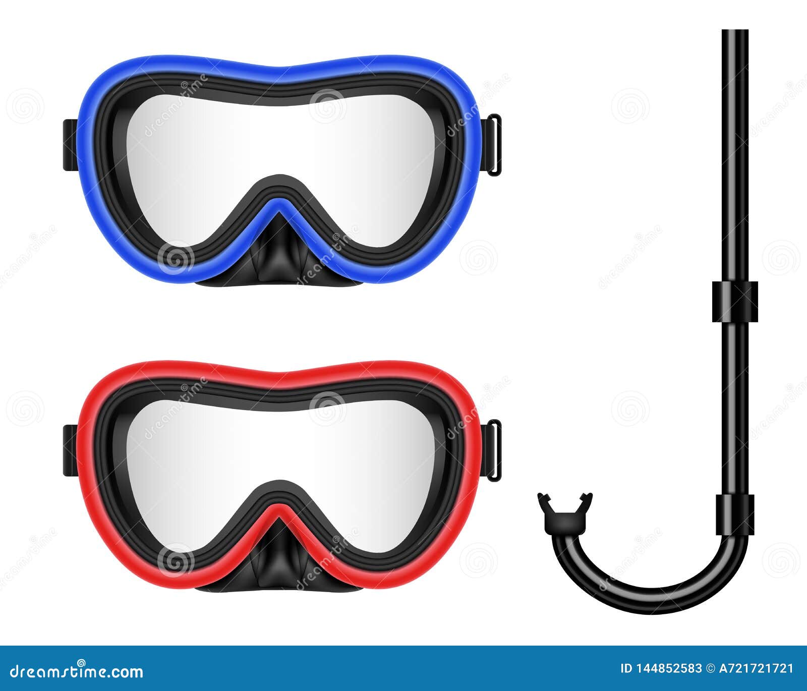 Realistic Snorkeling And Scuba Diving Equipment. Scuba-diving Gear ... Realistic Snorkeling And Scuba Diving Equipment. Scuba-diving Gear ...