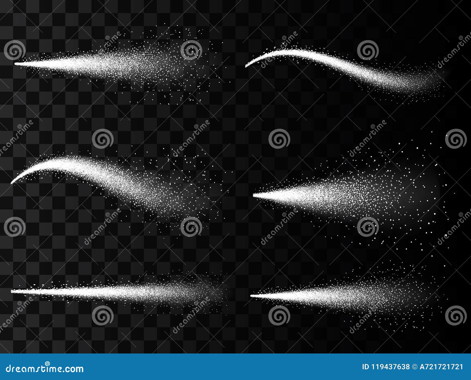 Creative Illustration of Water Spray Mist Isolated on Transparent ...