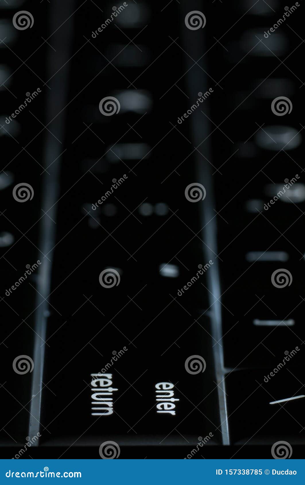 Creative Image Focusing on the Enter Return Key Stock Image - Image of ...