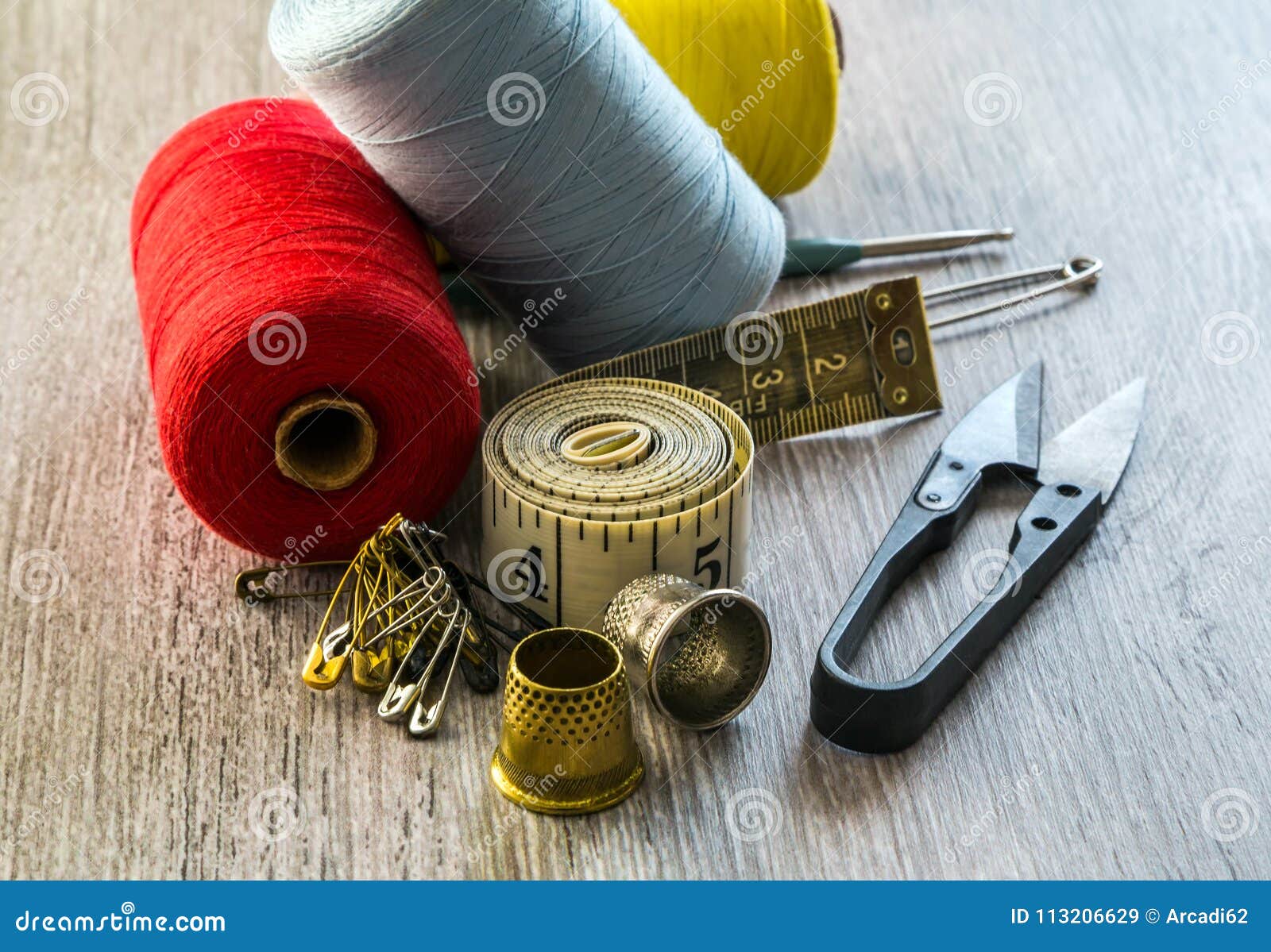 Sewing tool tailor. stock image. Image of fashion, sewing - 113206629