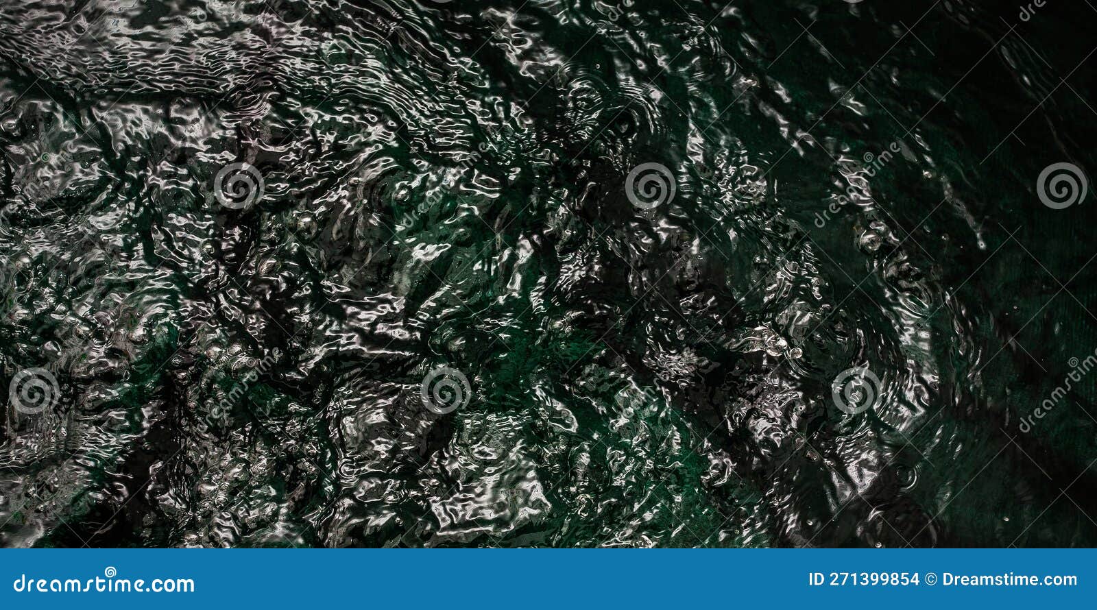 Creative Image of Wet Green Rumpled Material Underwater with Waves ...