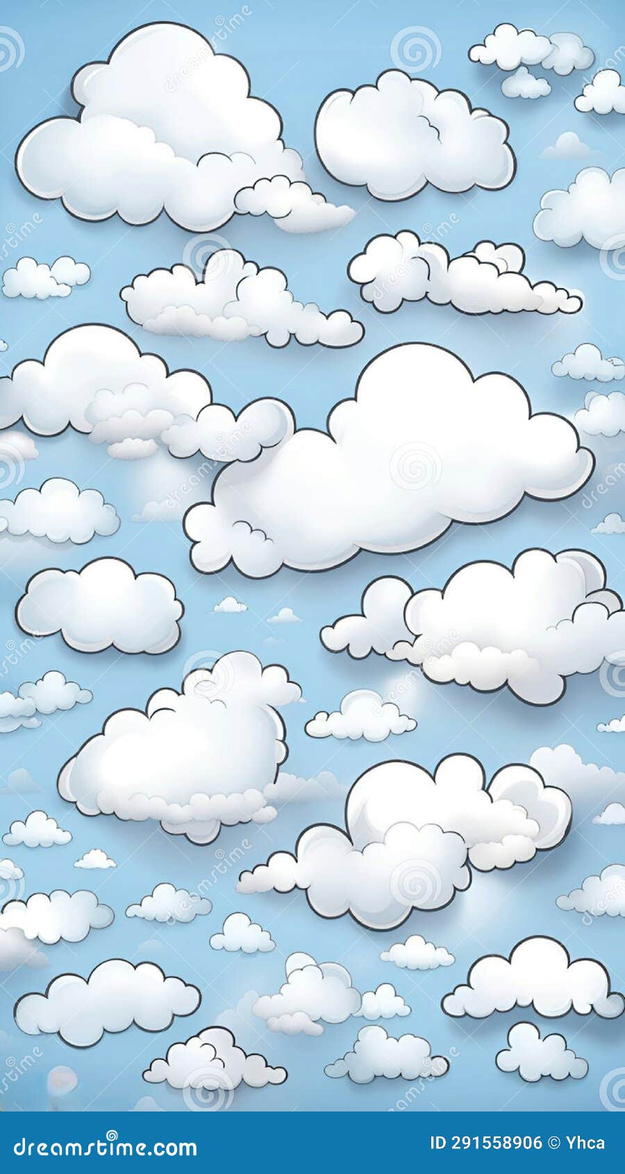 A Creative Imaginative Image of White Clouds Forming Shapes in the Sky ...