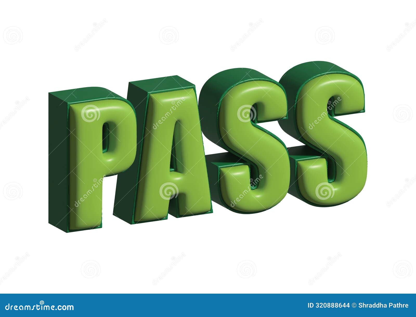 Creative and Imaginative Typography of PASS Word Made with the Puffy ...