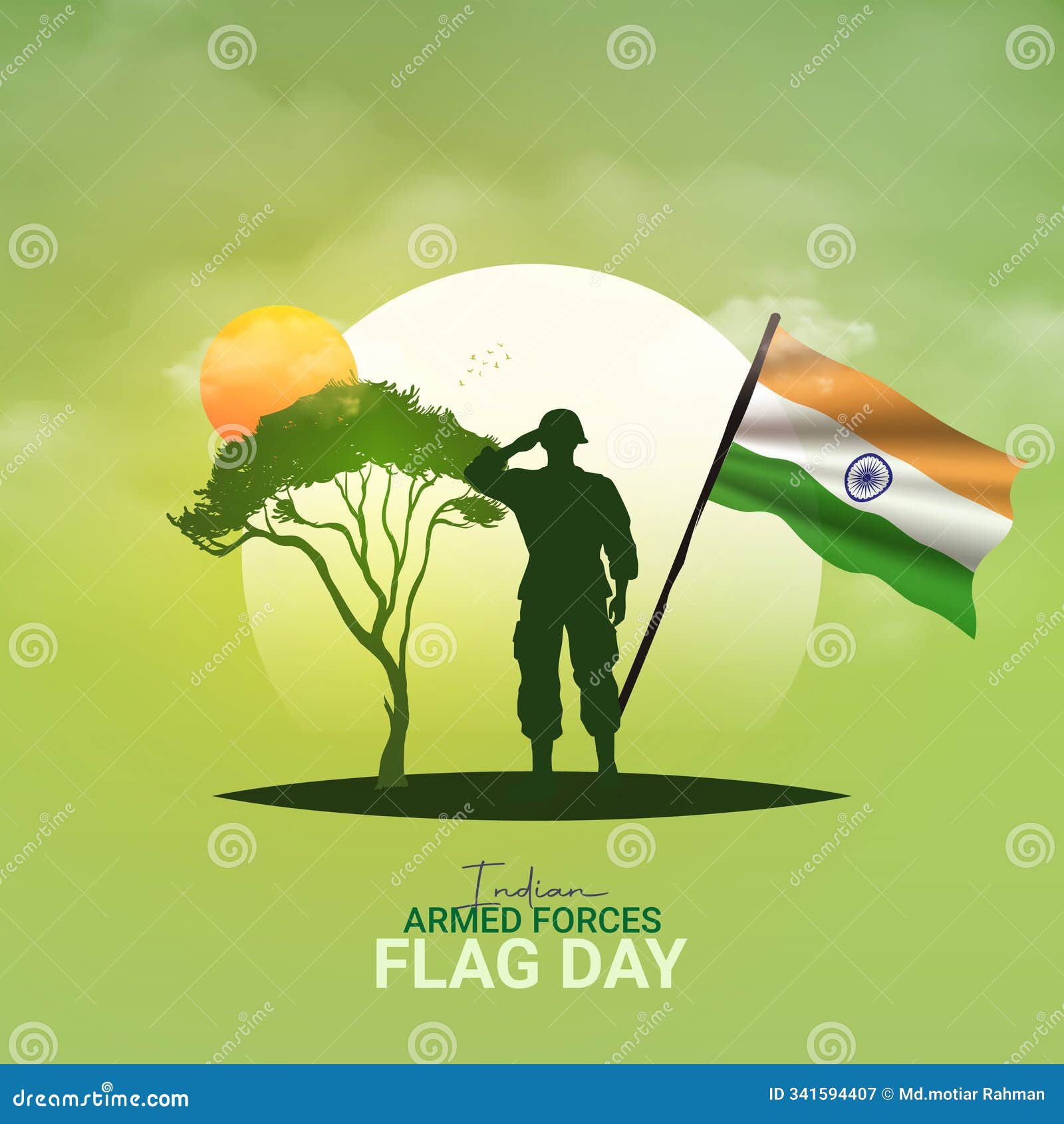 Creative Indian Armed Forces Flag Day Ads Design. Indian Armed Forces ...