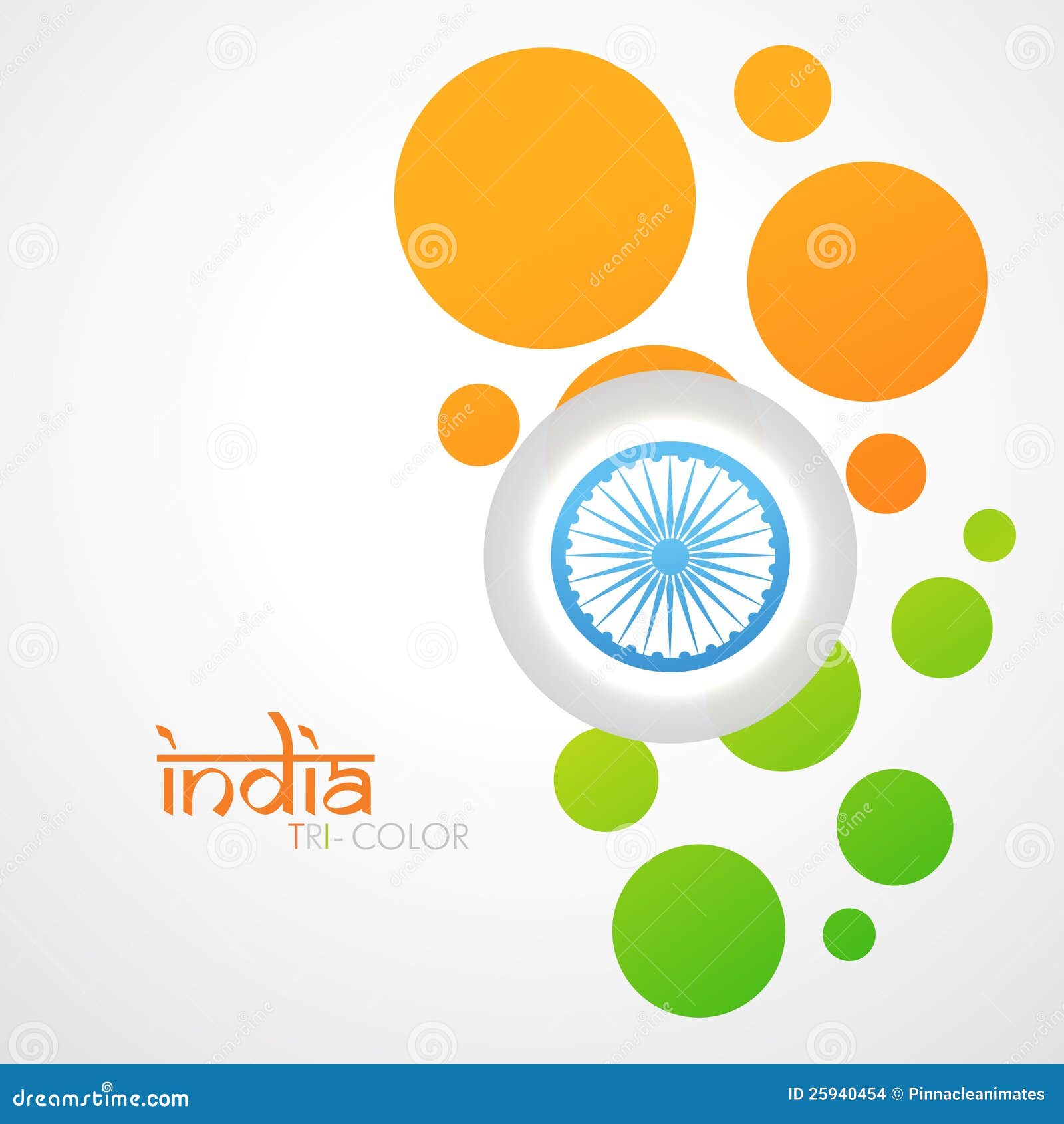 Creative indian flag stock vector. Illustration of august - 25940454