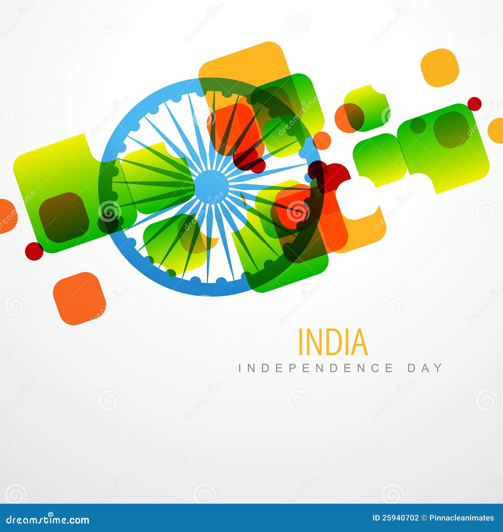 Creative indian flag stock vector. Illustration of orange - 25940702