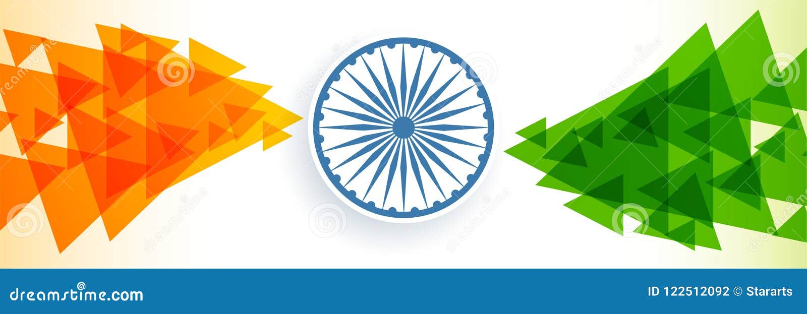 Creative Indian Flag Banner Design Stock Vector - Illustration of ...