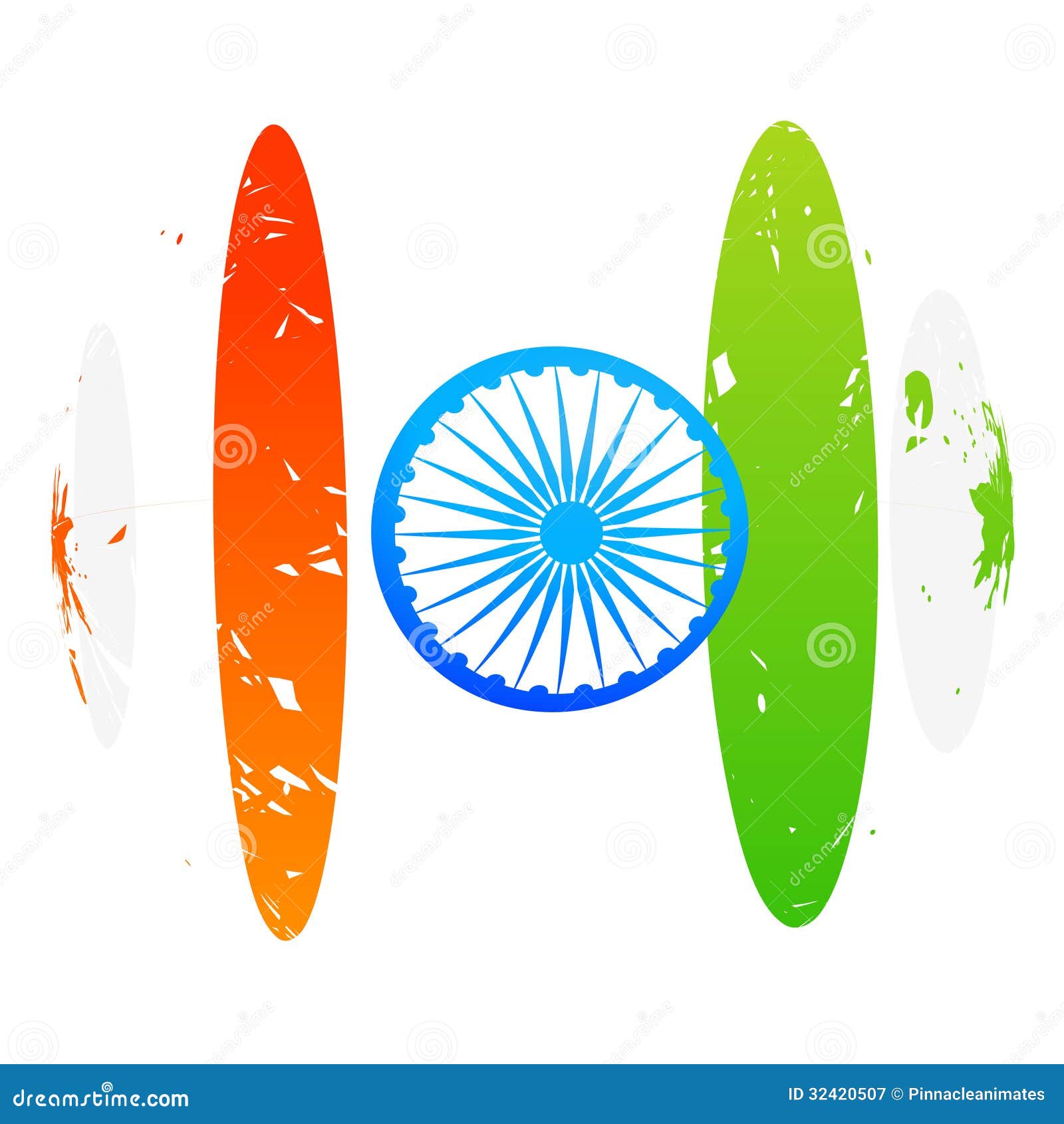 Creative Indian Flag Design Stock Vector - Illustration of patriotism ...