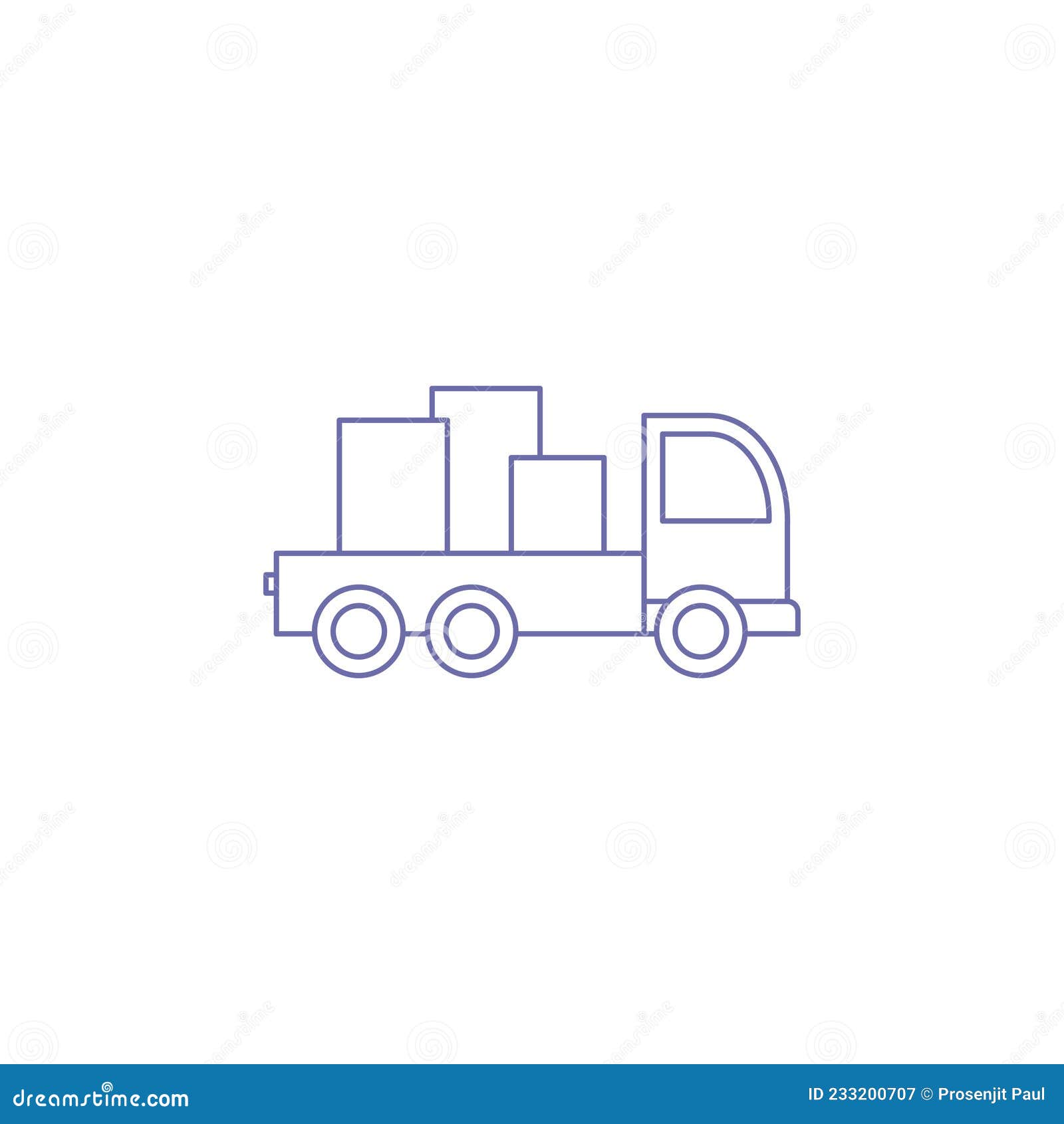 Creative Industrial Truck Icon Vector Stock Vector - Illustration of ...