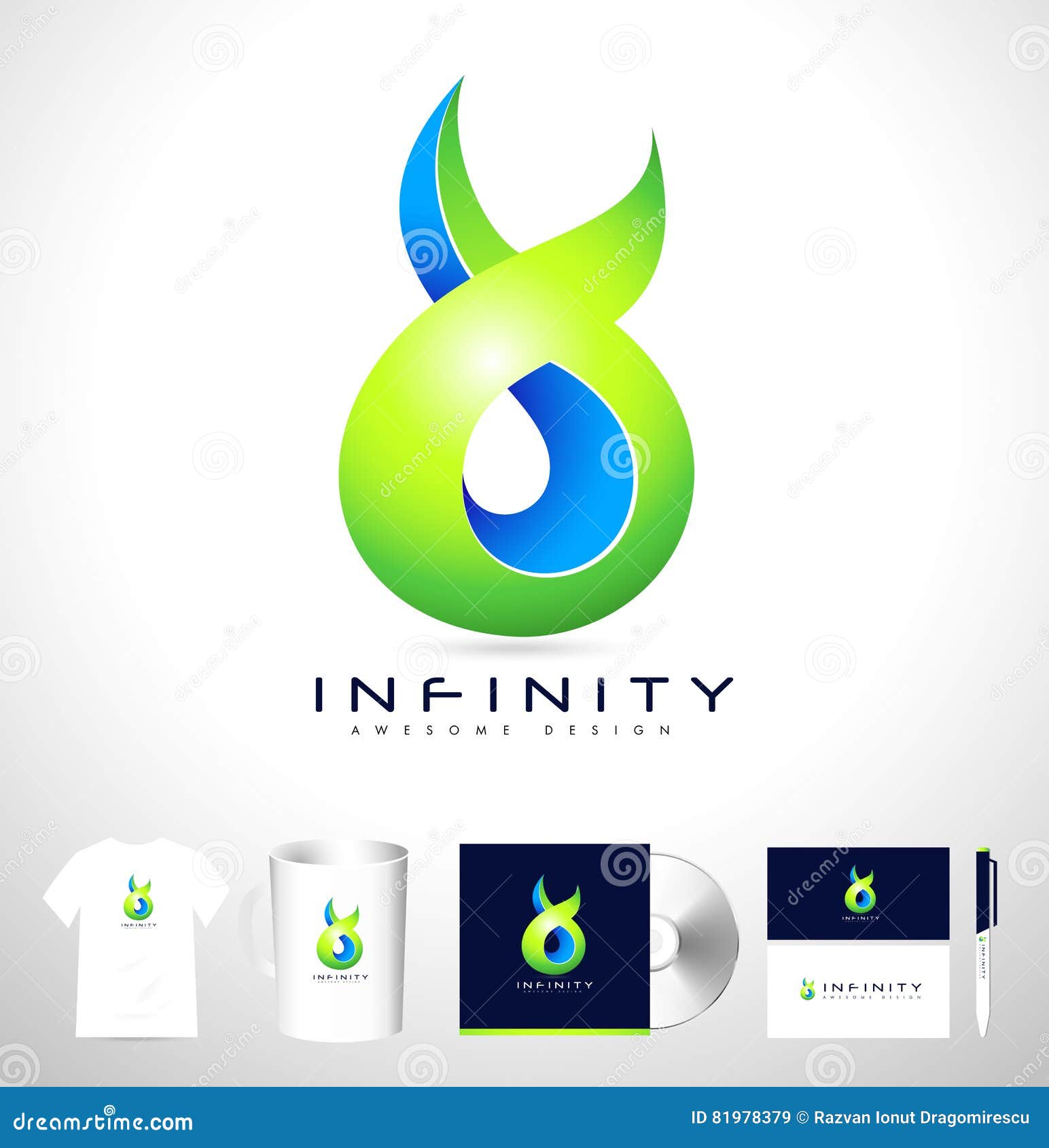 Creative Infinite Abstract Logo Stock Vector - Illustration of creative ...