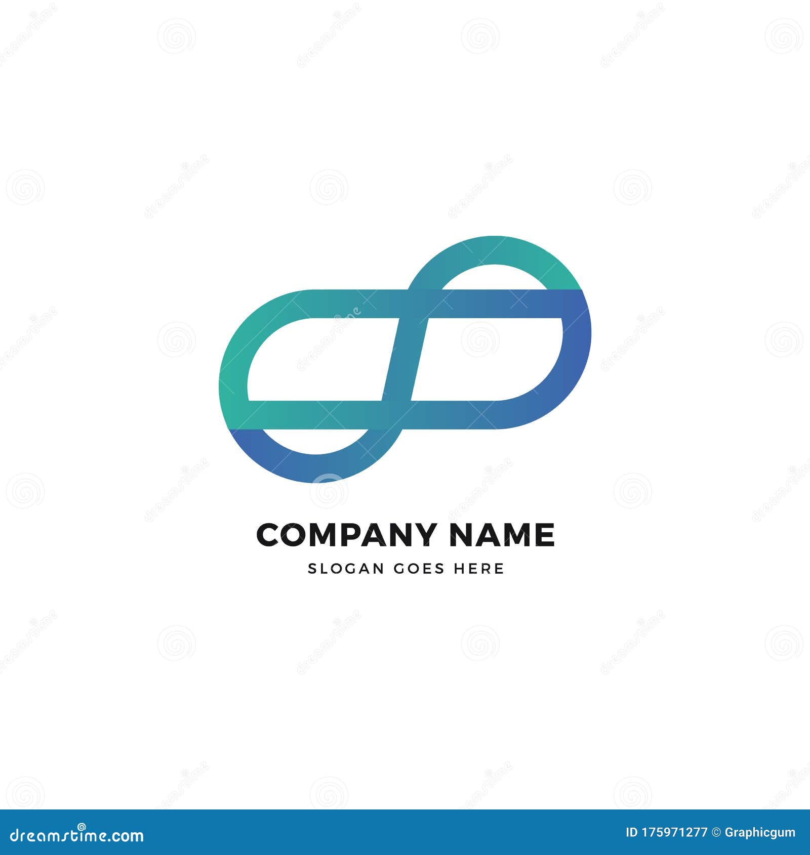 Creative Infinity Chain Vector Logo Icon Design Template. Abstract ...