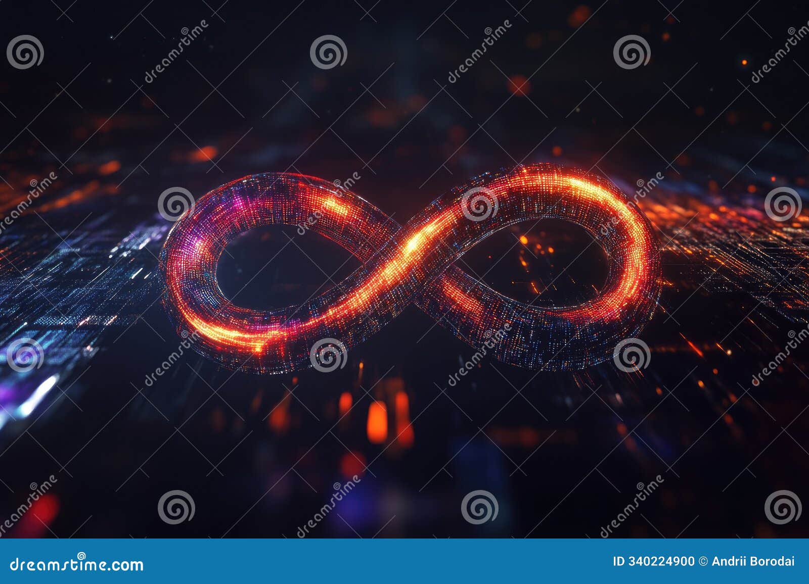Creative Infinity Symbol Representing Endless Connection. Stock ...