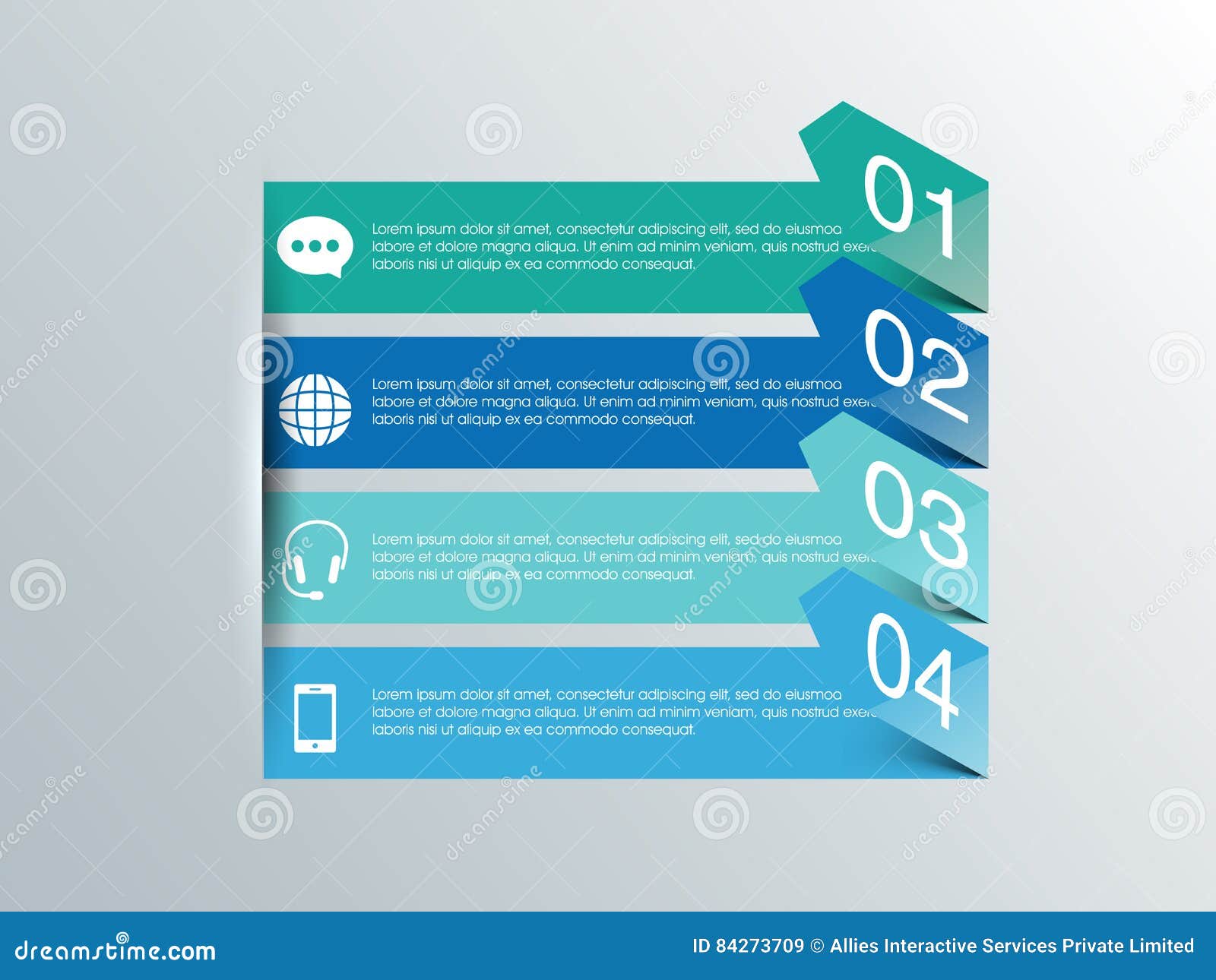 Creative Infographic Arrows for Business. Stock Illustration ...