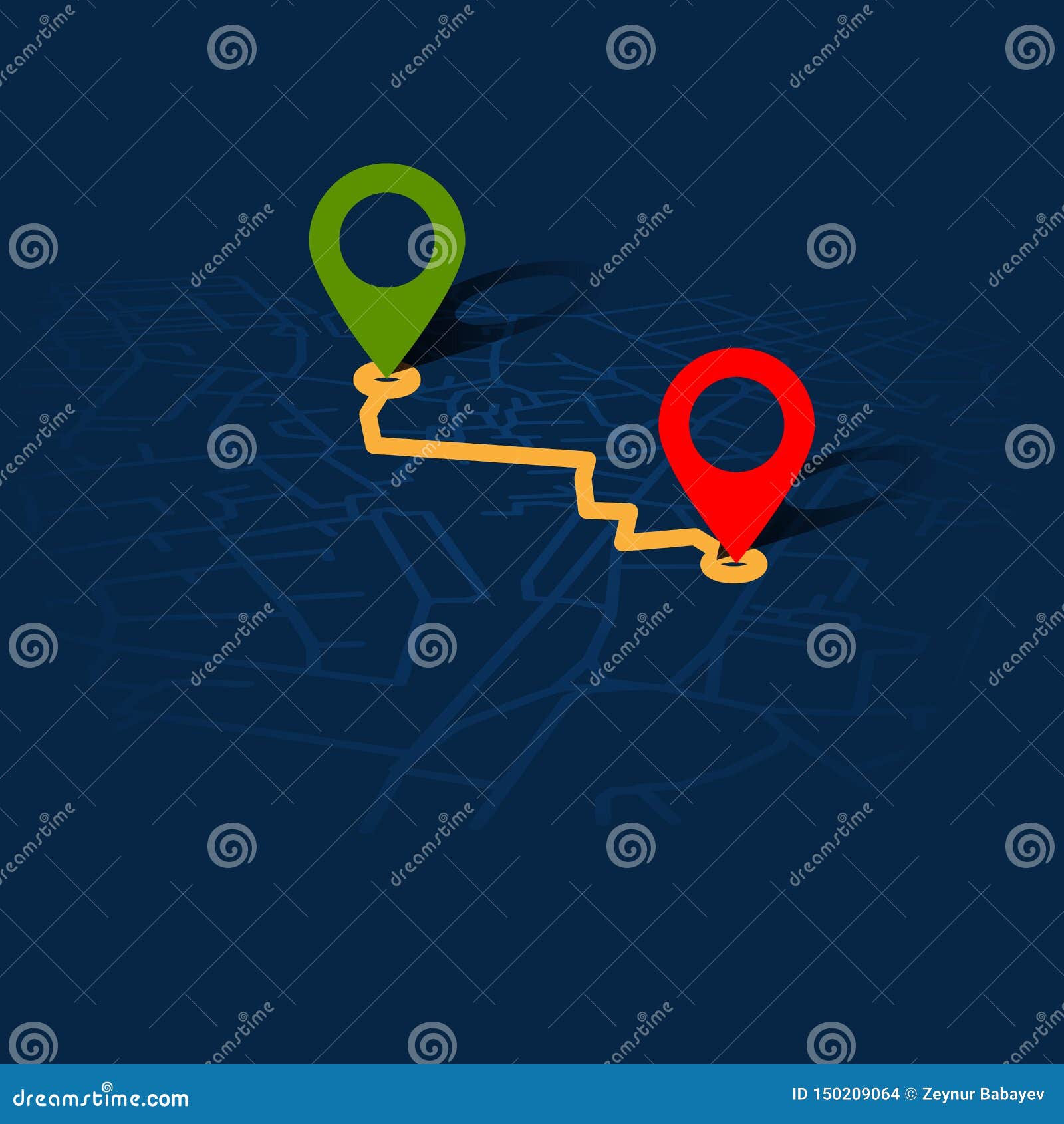 Creative Infographic City Map Navigation for Your Dashboard Concept ...