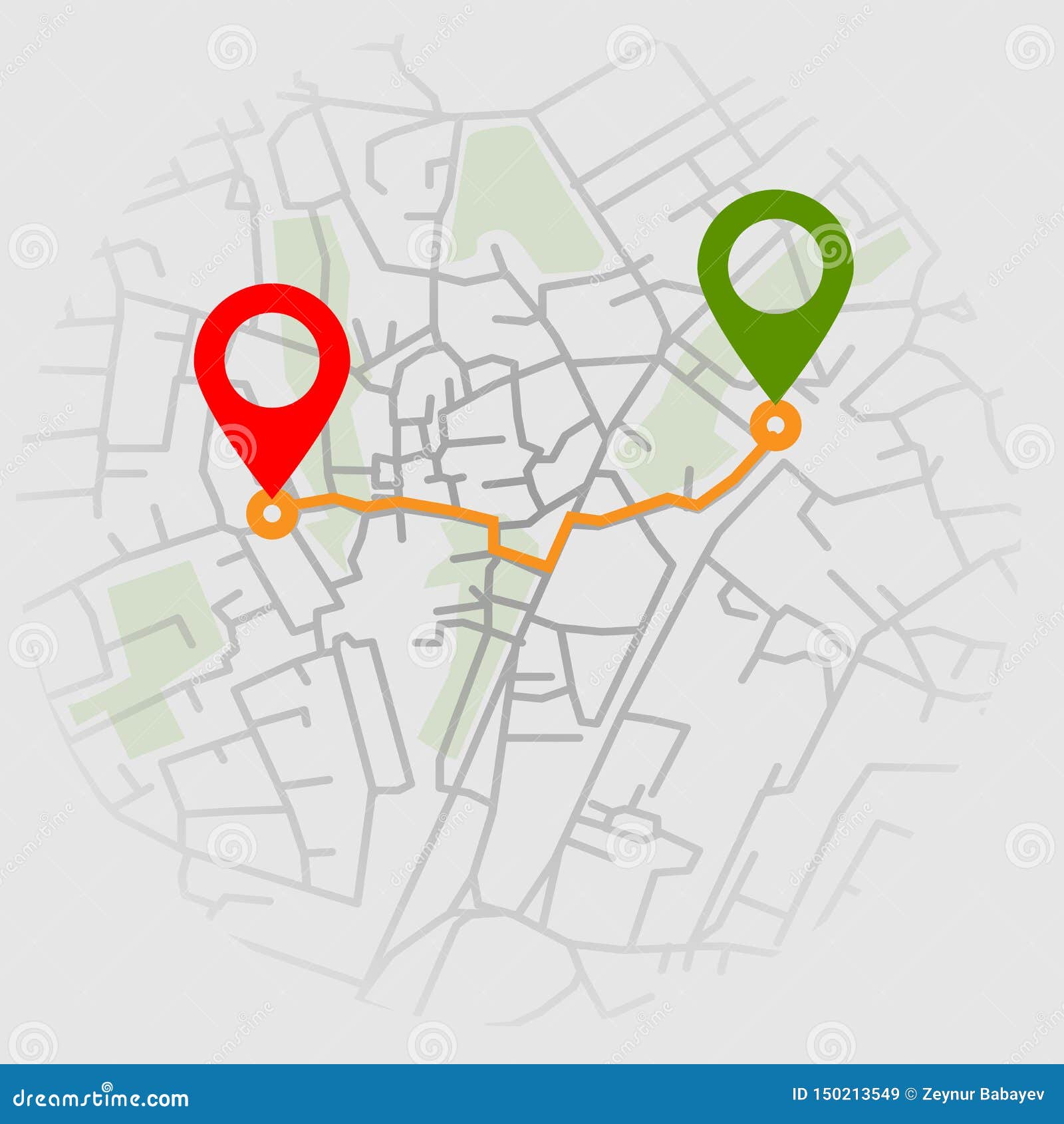 Creative Infographic City Map Navigation for Your Dashboard Concept ...