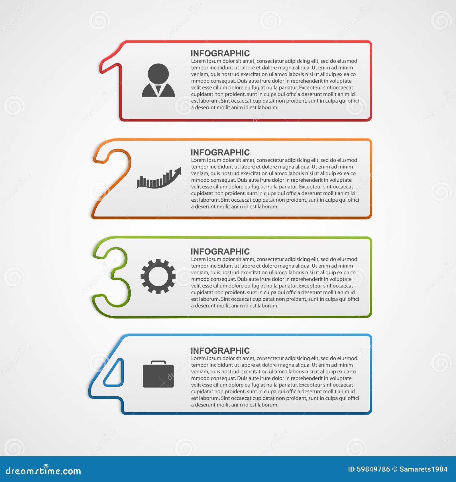 Infographic Number Template 3D With Icon And 10 Option. Stock Photo ...