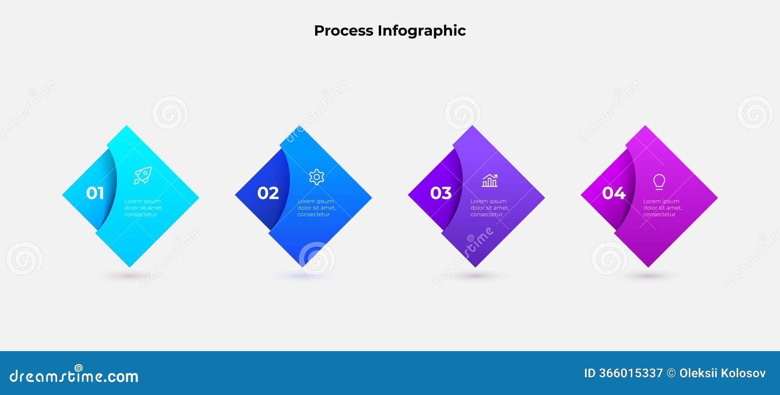 Numbered Gradient Square Text Boxes 1 To 12 Vector | CartoonDealer.com ...